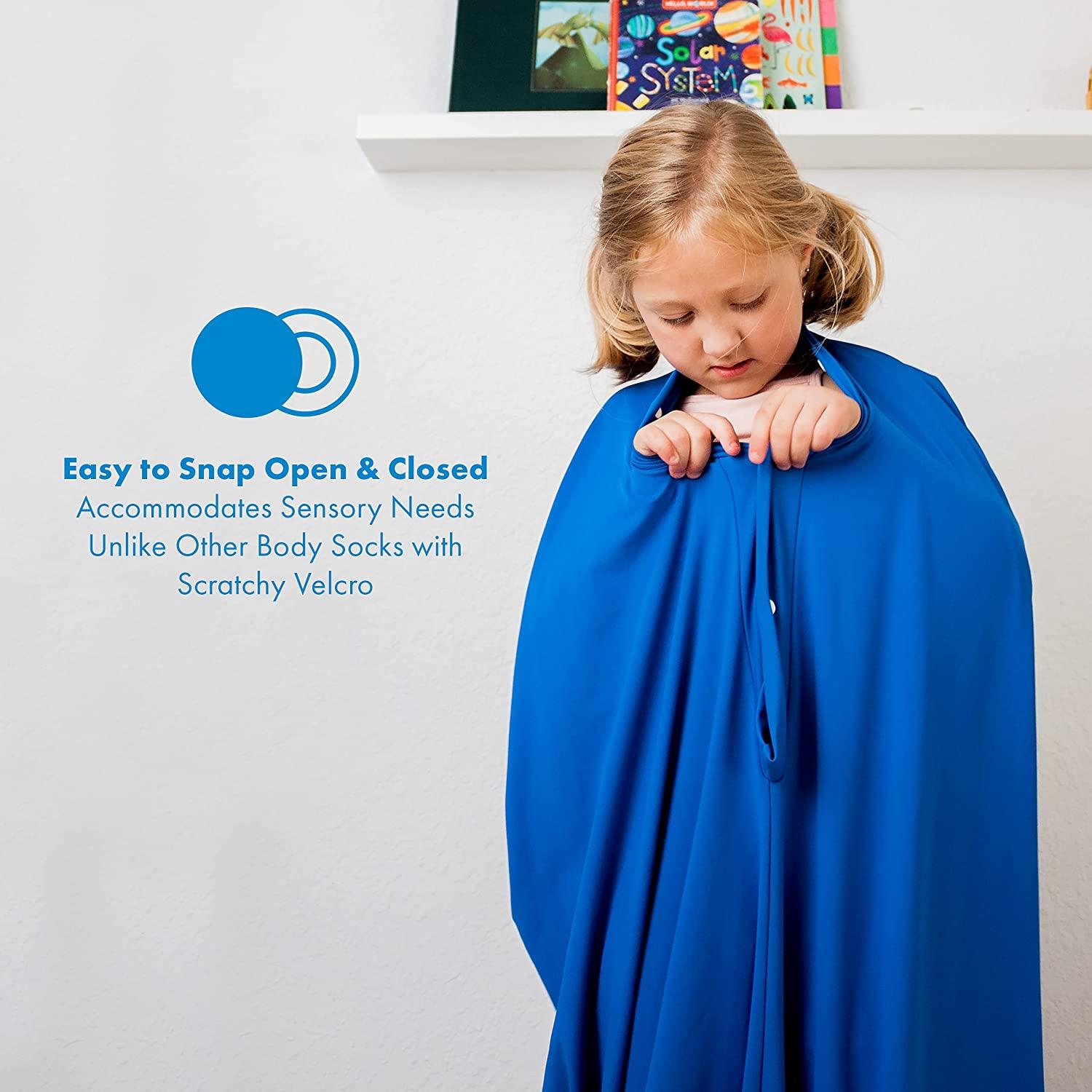 Harkla Sensory Body Sock for Kids (Medium 48inx27in) Sensory Sock for ...