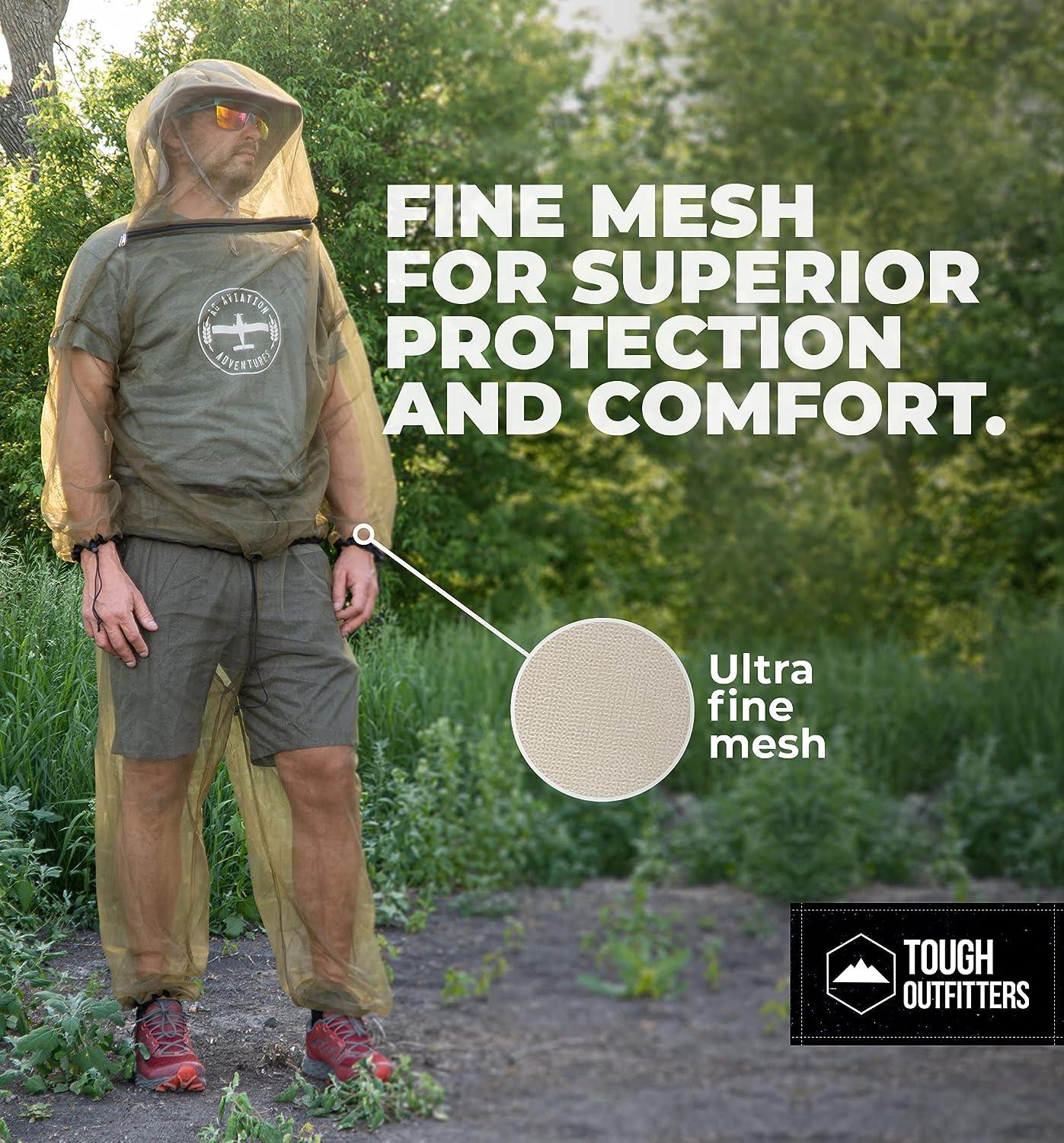 Tough Outdoors Mosquito Suit - Mesh Bug Jacket for Outdoor Protection ...