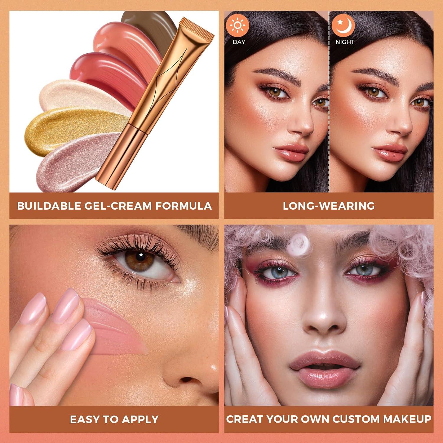 Ofanyia Liquid Glitter Highlighter Stick - Cruelty-free Silky Smooth ...