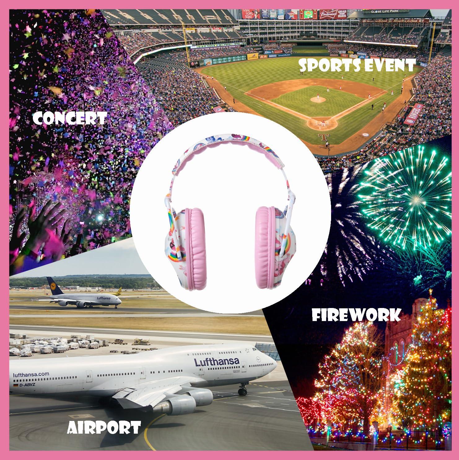 PROTEAR SNR 28 dB Kids Ear Protection Ear Muffs - Unicorn Design for ...