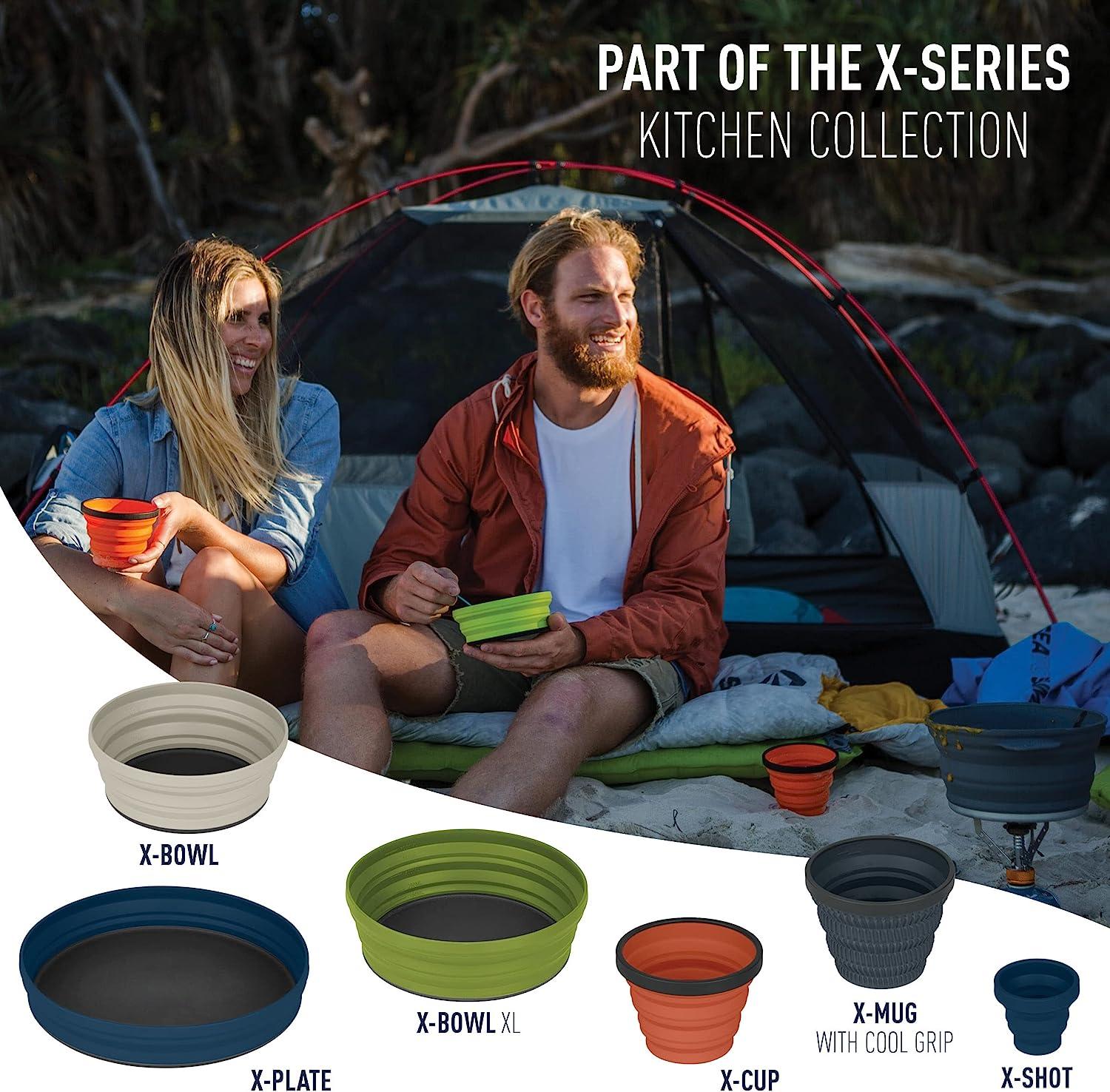 Sea to Summit X-Plate: Collapsible Silicone Camping Dinnerware - Rust ...