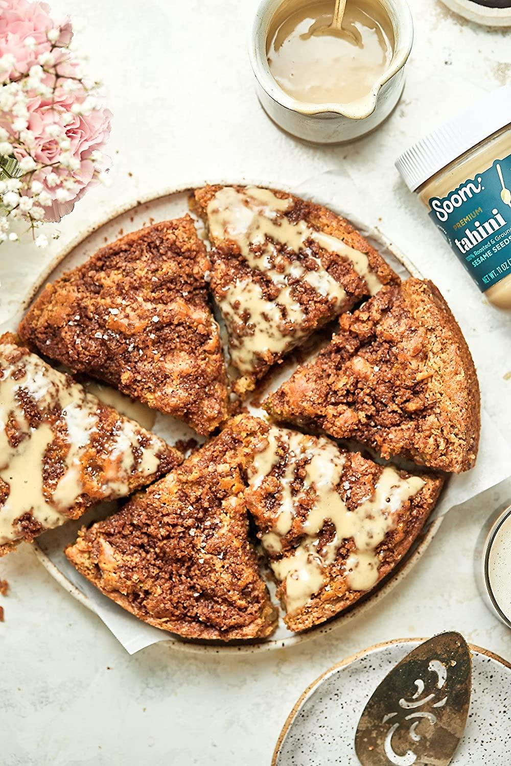 Soom Foods Single-Source Pure Ground Sesame Tahini Paste 11oz (2 Pack ...