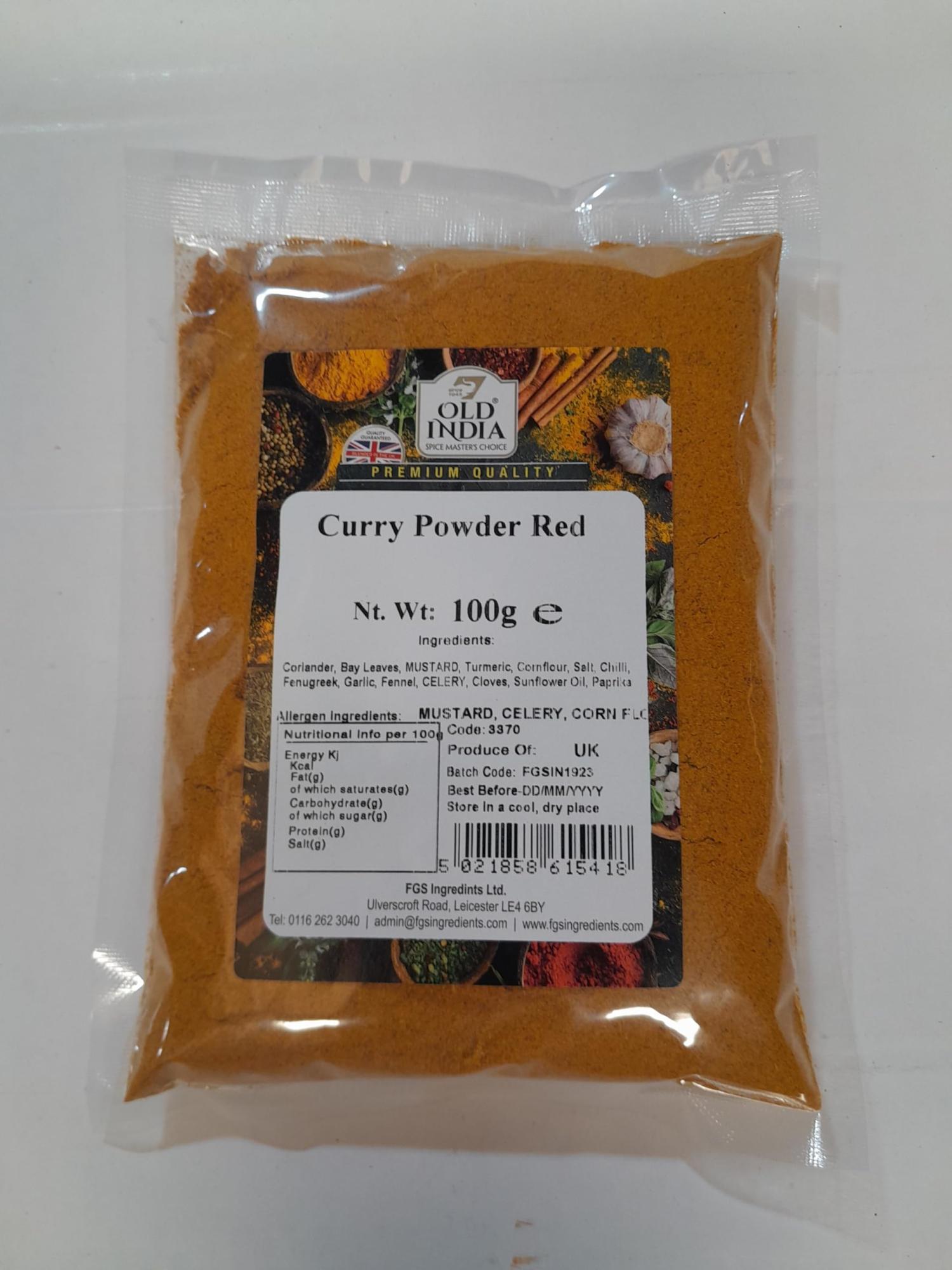 Old India Curry Powder Red 100g | Buy Now with Express International ...