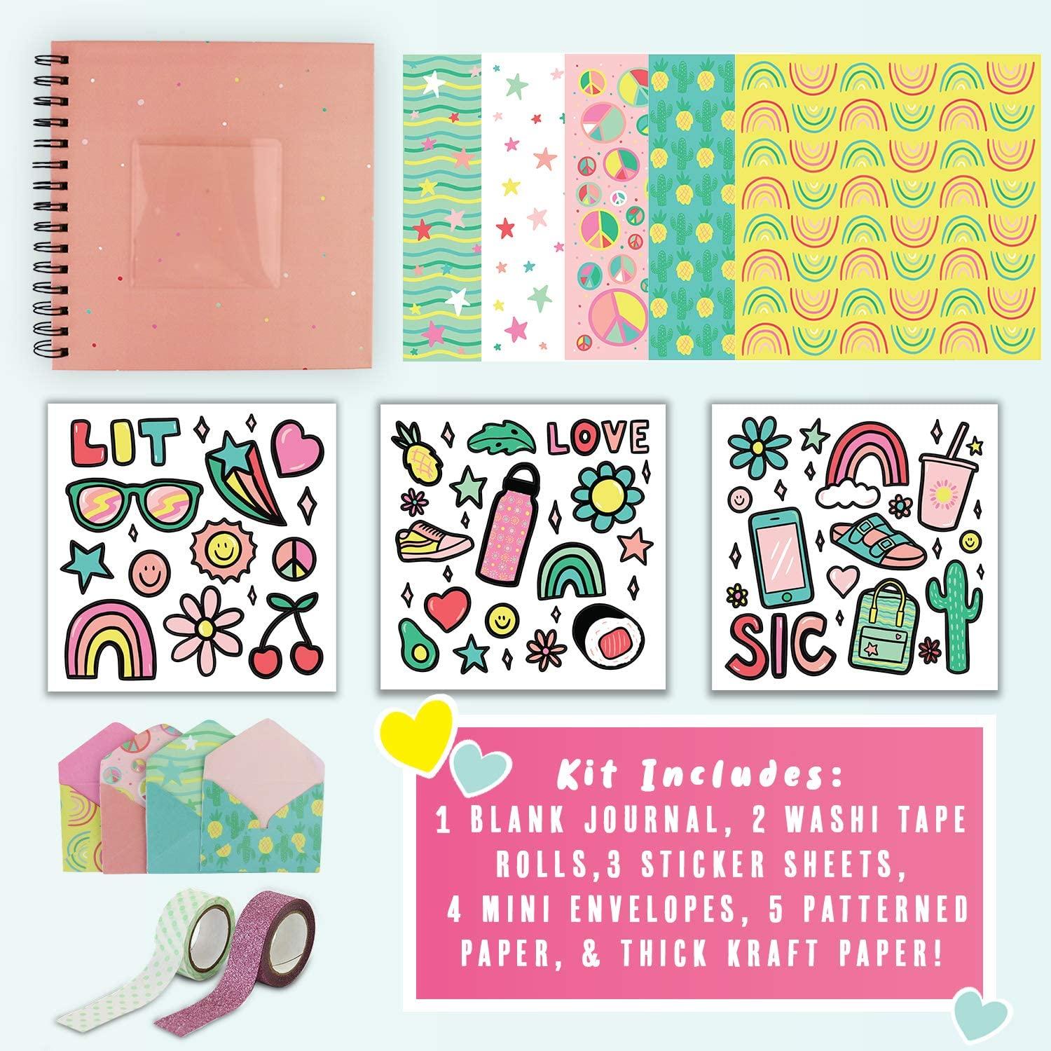 Doodle Hog Pink Scrapbook Kit | Gifts for 10 Year Old Girl ...