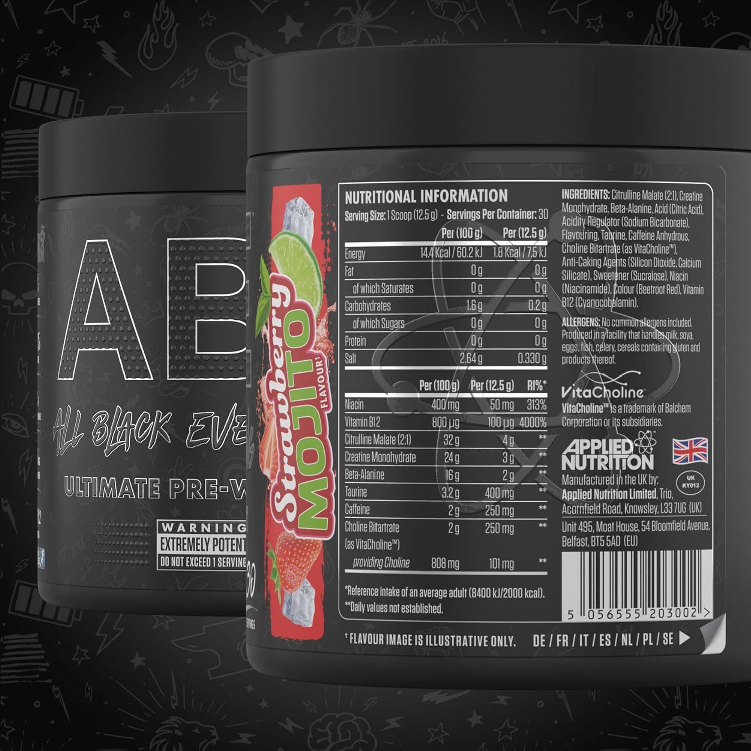 Applied Nutrition ABE Pre Workout Bundle - 375g Powder + 2.5 LT Matt ...