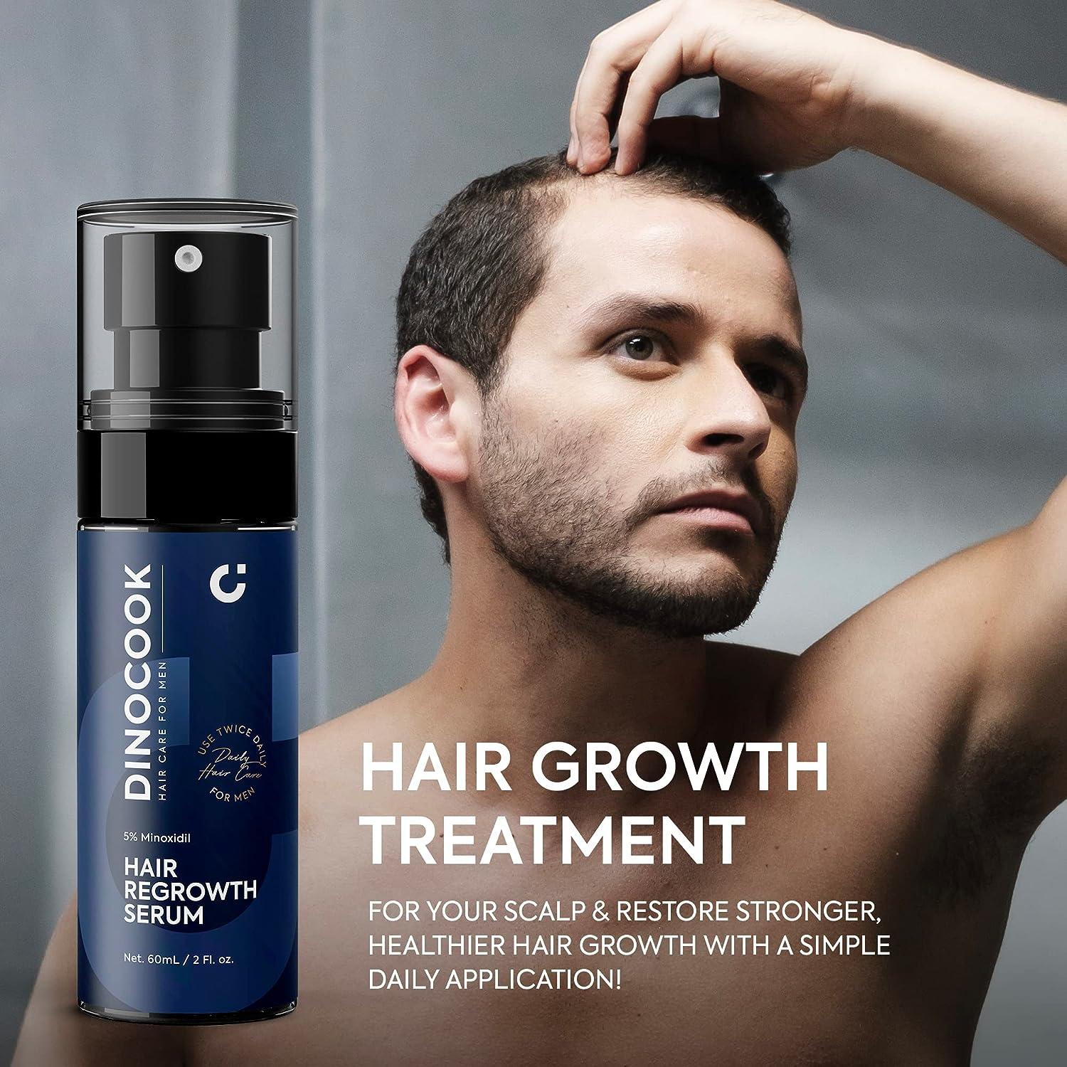 Mens Extra Strength 5 Minoxidil Hair Regrowth Treatment Spray With