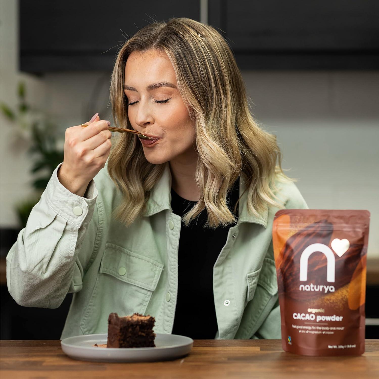 Naturya Fairtrade Organic Cacao Powder 250g - Premium Quality Superfood ...