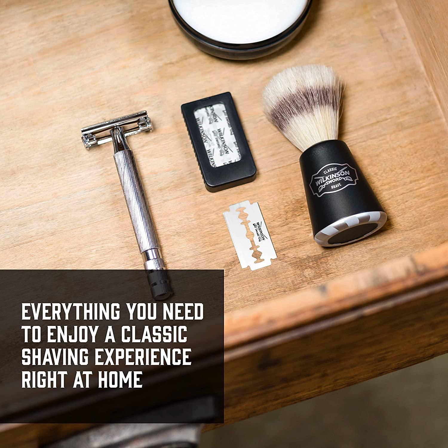 Wilkinson Sword Double Edge Razor for Men + 5 Razor Blade Refills ...