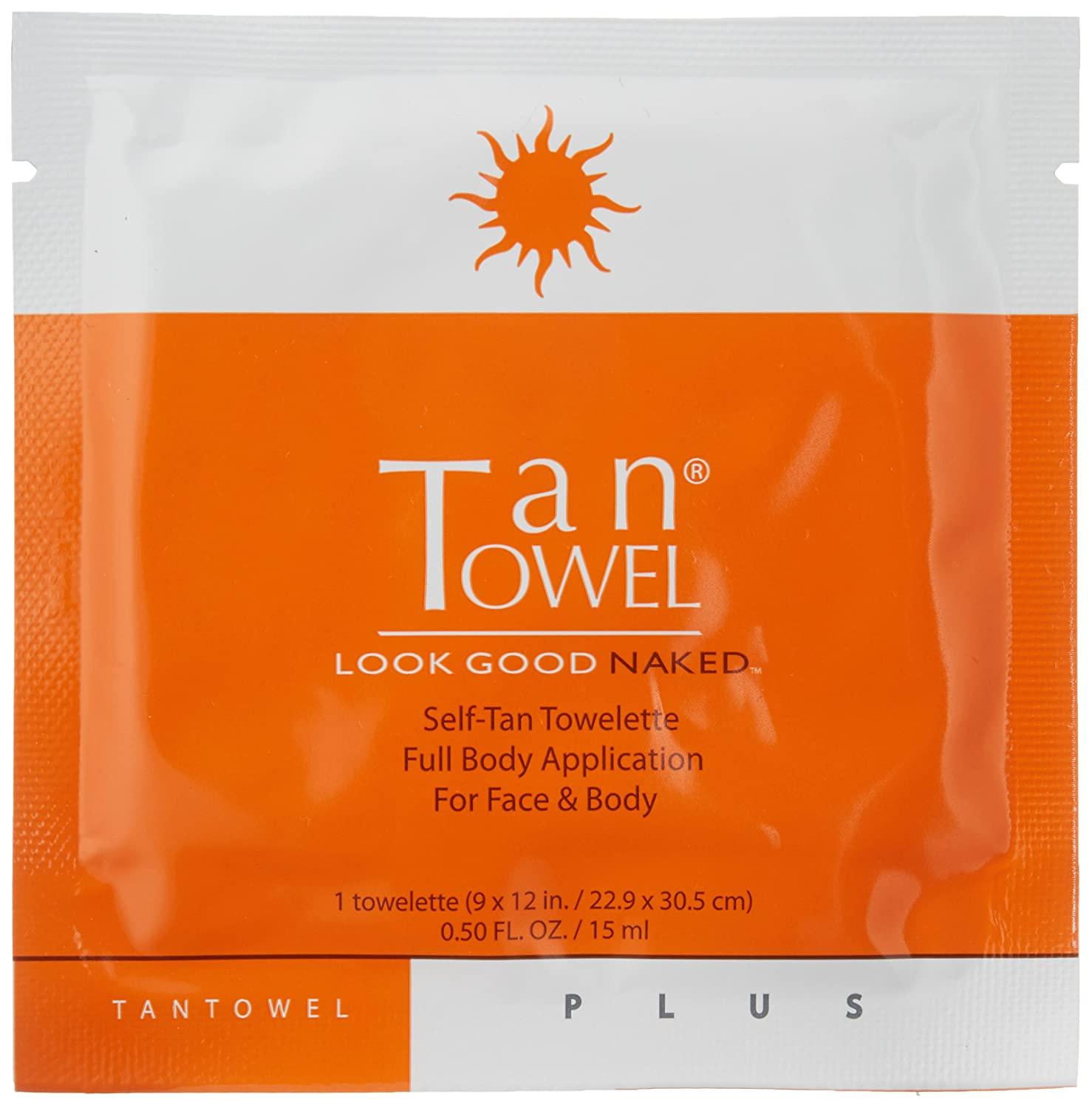 Tan Towel Full Body Plus Creme 15ct - Natural Sunless Tanning Towels ...