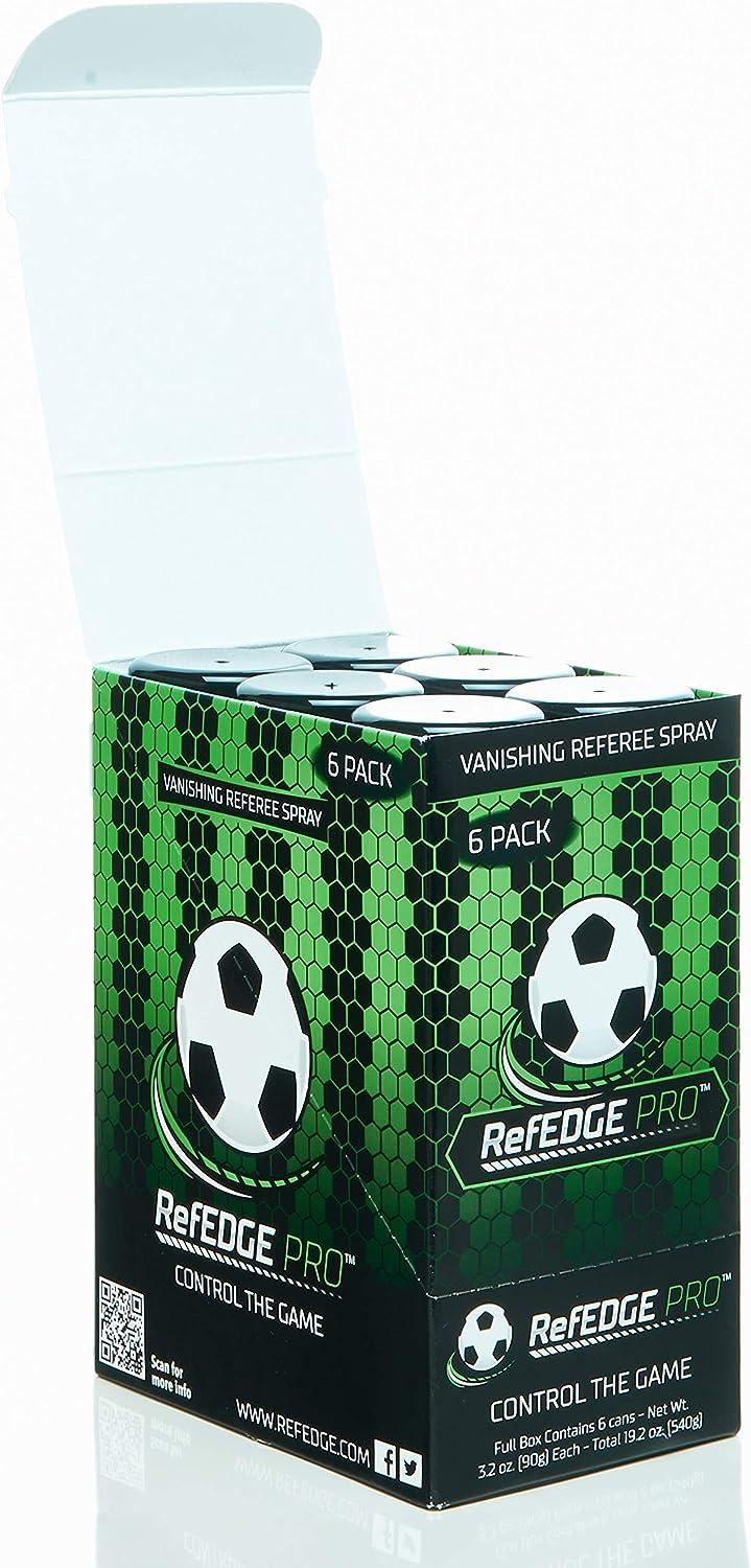 RefEDGE 6-Pack PRO Vanishing Referee Spray 3.2 oz - Premium Set for ...