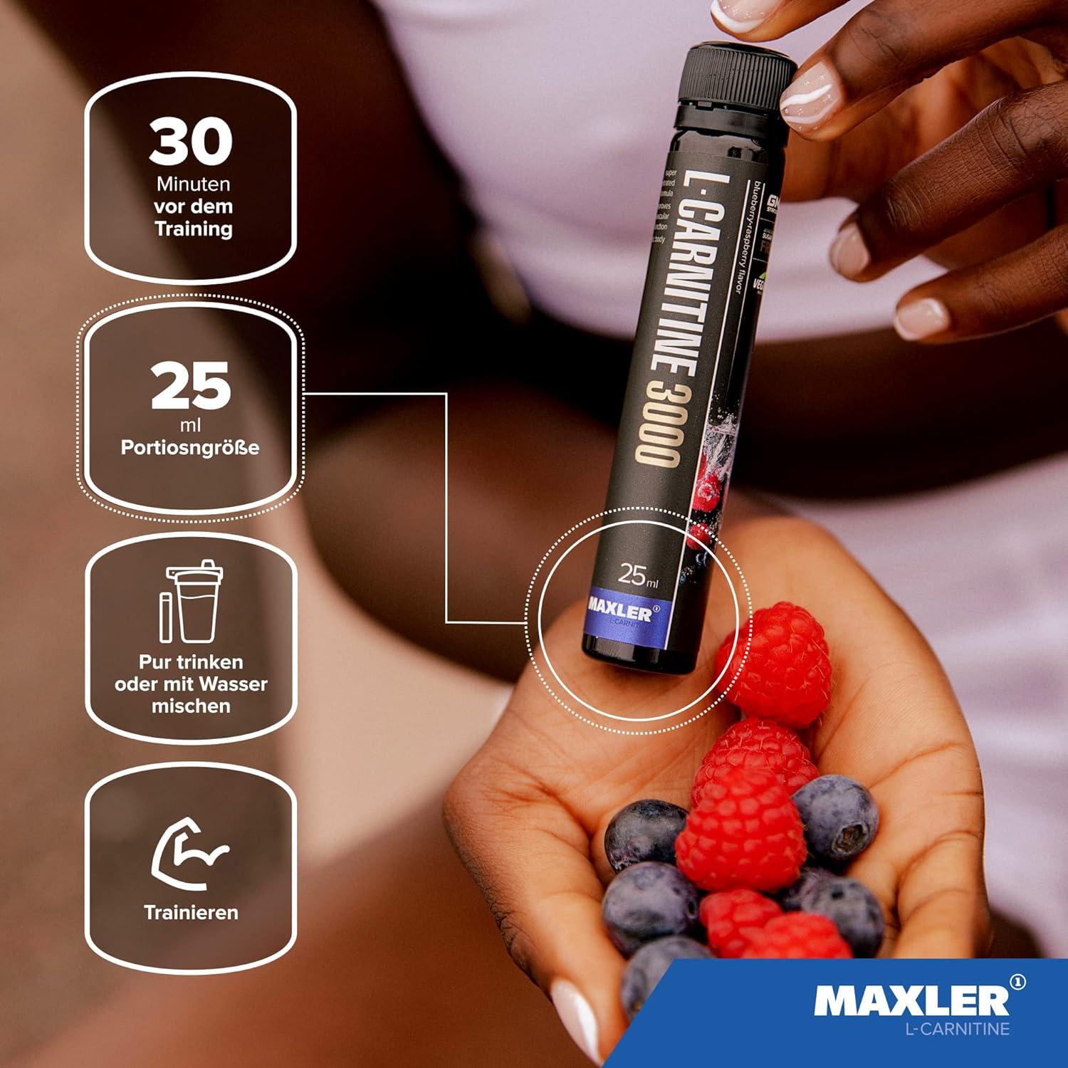 Maxler L-Carnitine 3000 - Mango - Vegan High-Dose Liquid - 14x25ml ...