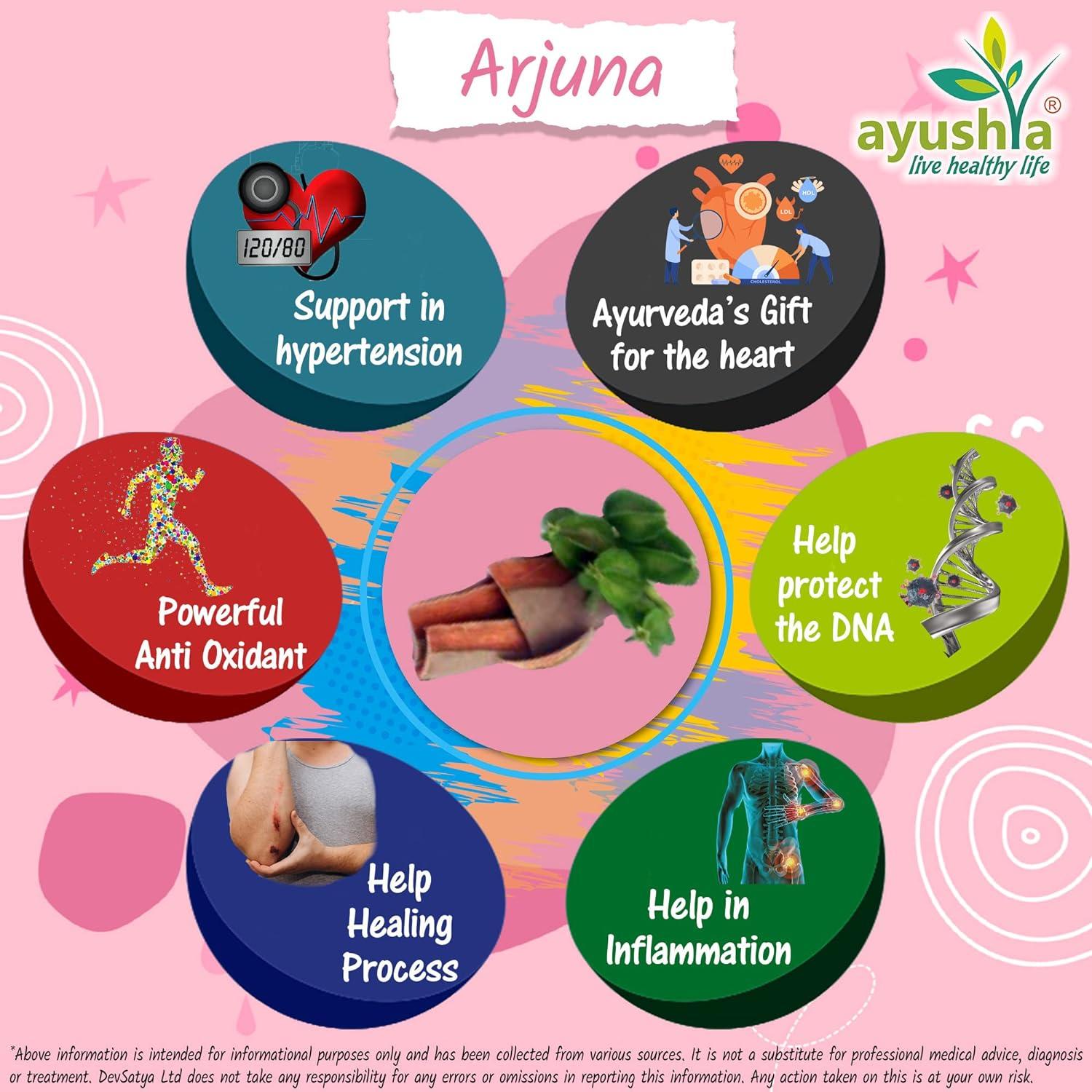 AYUSHYA Arjuna Capsule 60 Capsules - 100% Natural Supplement | Buy Now ...
