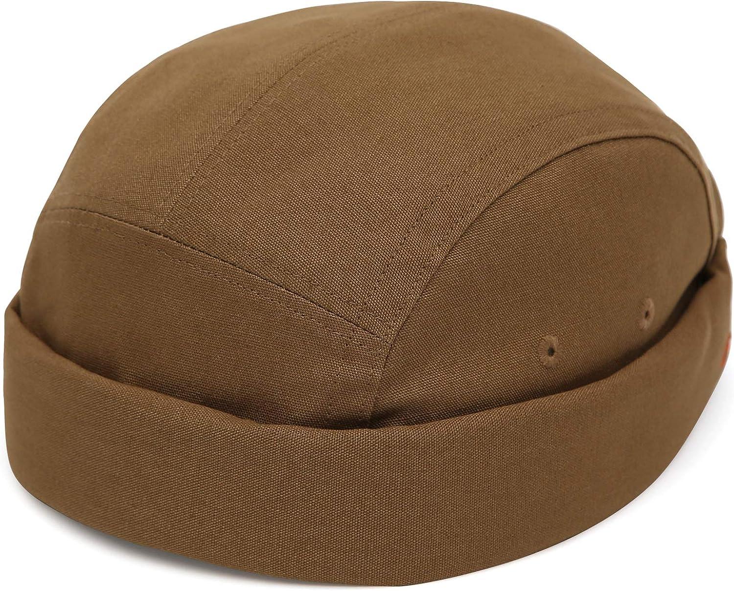 UNDERCONTROL Brimless Trawler Hat - Unisex Sailor Skull Outdoor Cap - Brown | Buy Now with ...