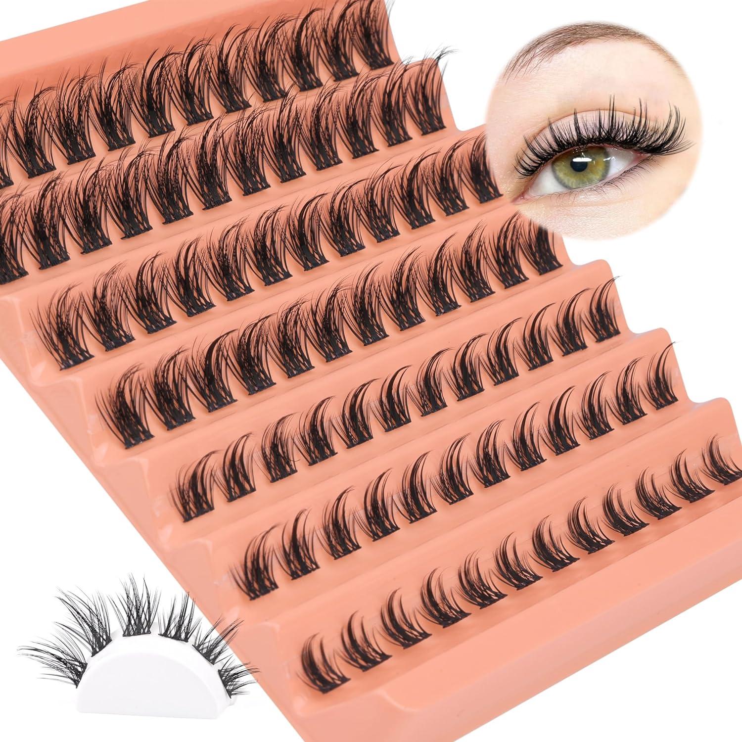 DIY Wispy Volume 3D Cluster Eyelash Extensions for Natural Look - YB14 ...