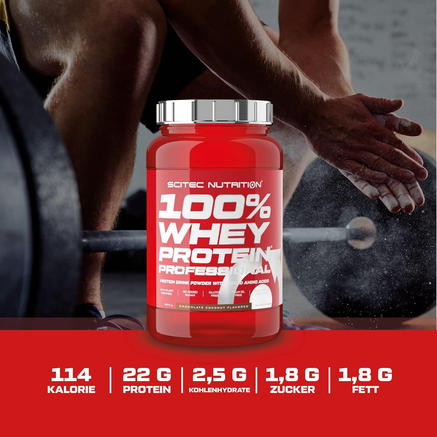 Scitec Nutrition 100% Whey Protein Professional - Vanilla Flavor 920g ...