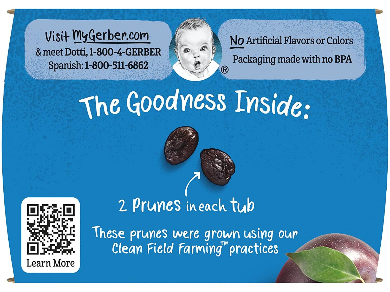 Buy Gerber Prune 2 Pack (2 oz Each) - Nutrient-Rich Baby Food | Buy Now ...