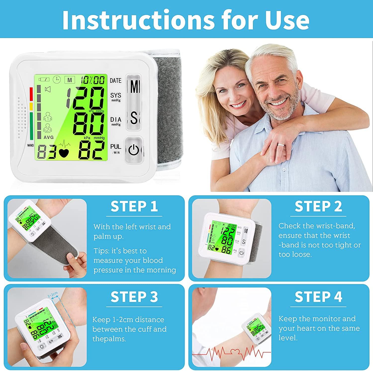 Upper Arm Automatic BP Monitor with Large Screen, 22-32cm Cuff, 2X99 ...