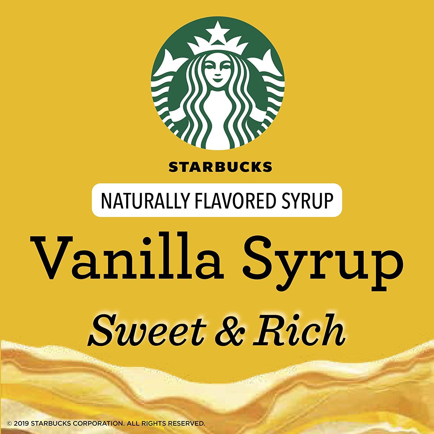 Starbucks Variety Syrup 4-Pack - Flavored Syrups for Coffee & Drinks ...