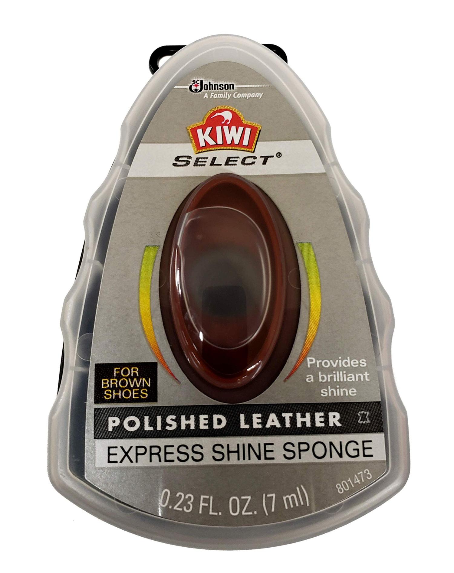 Kiwi SELECT Express Shine Sponge - Brown | Instant Shoe Polish & Shine ...