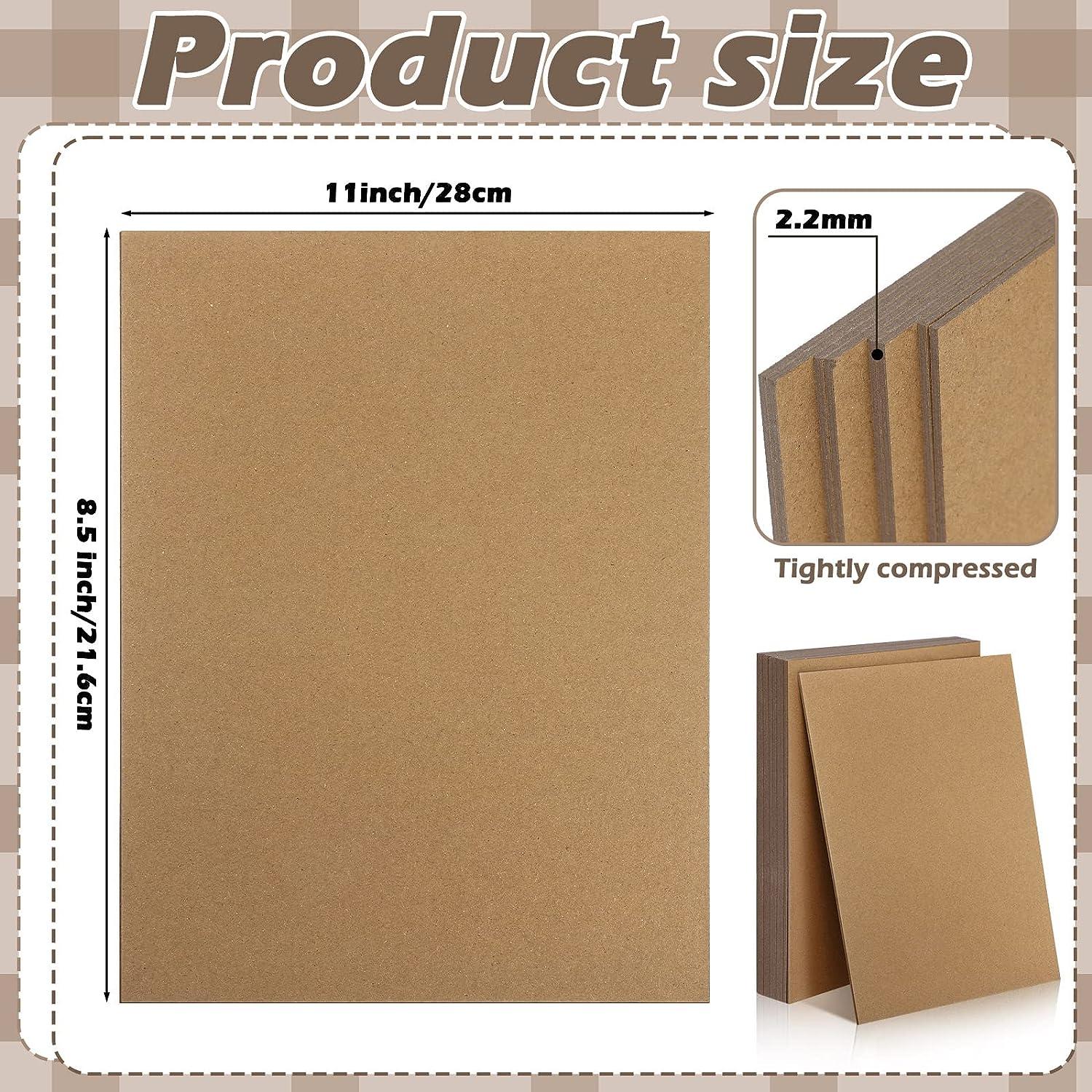 20 Pcs Book Board 80 Pt 0.086'' Thick Binders Board Chipboard Designer ...