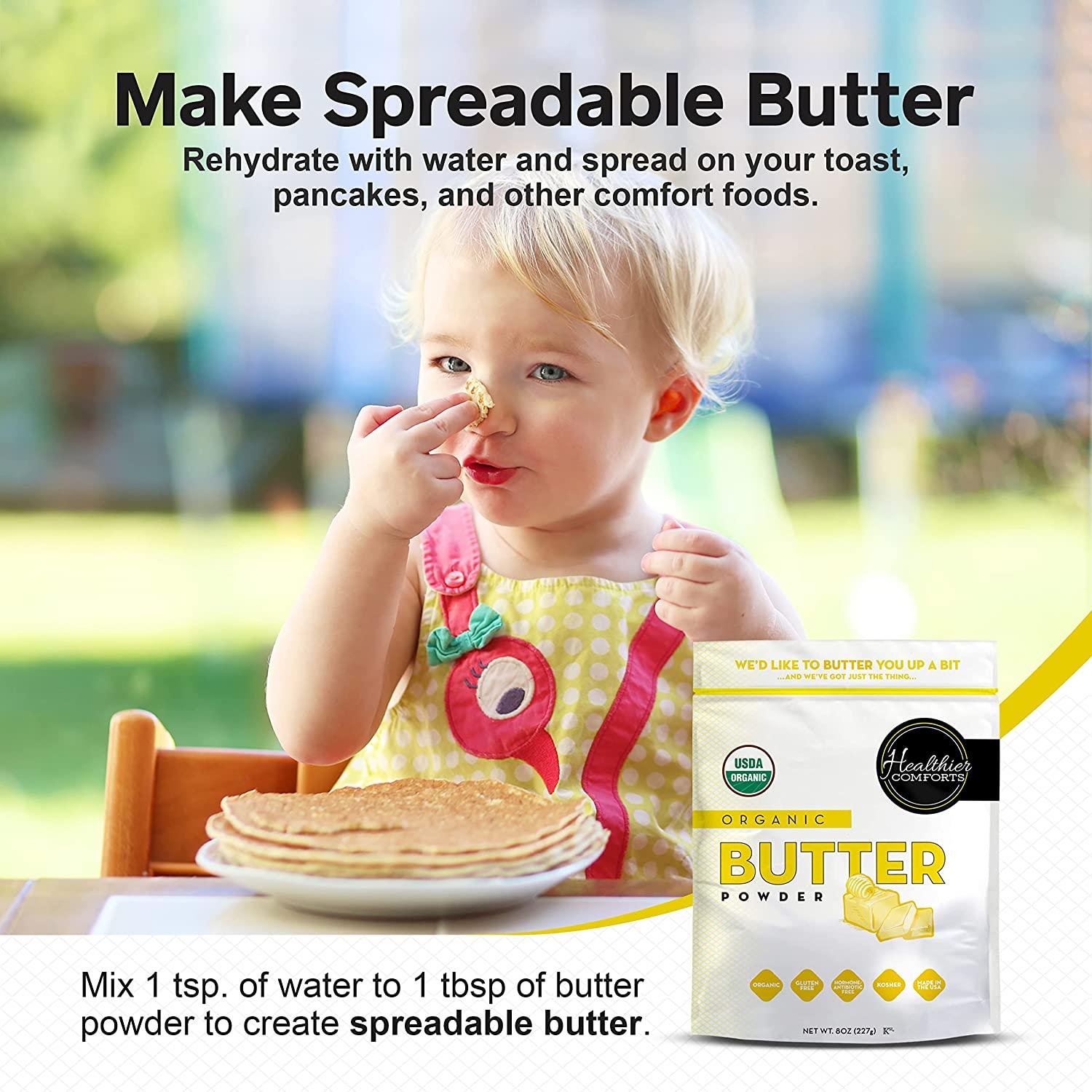 Healthier Comforts Organic Butter Powder - USDA Certified Organic ...