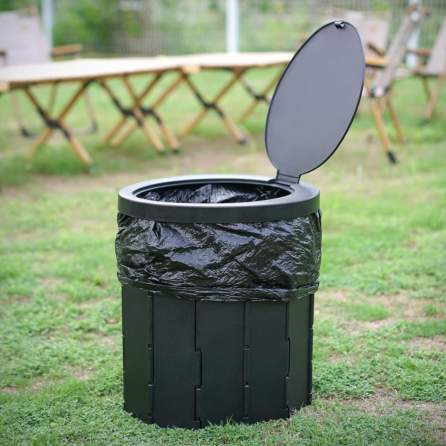 Pankay Portable Toilet for Camping 15.8" Extra Large Camping Toilets ...