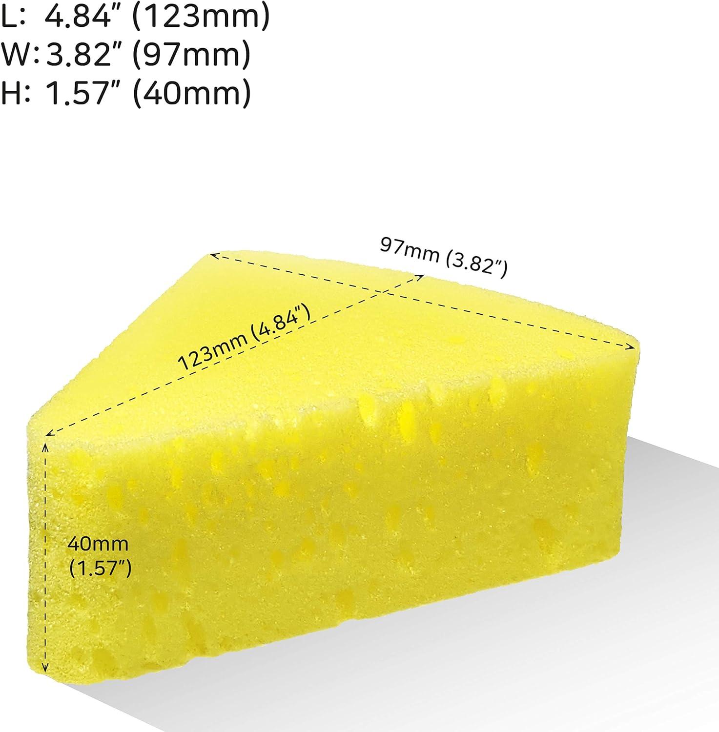 Cheese Bath Sponge Family Pack - Self Adhesive Gentle Foam Shower ...