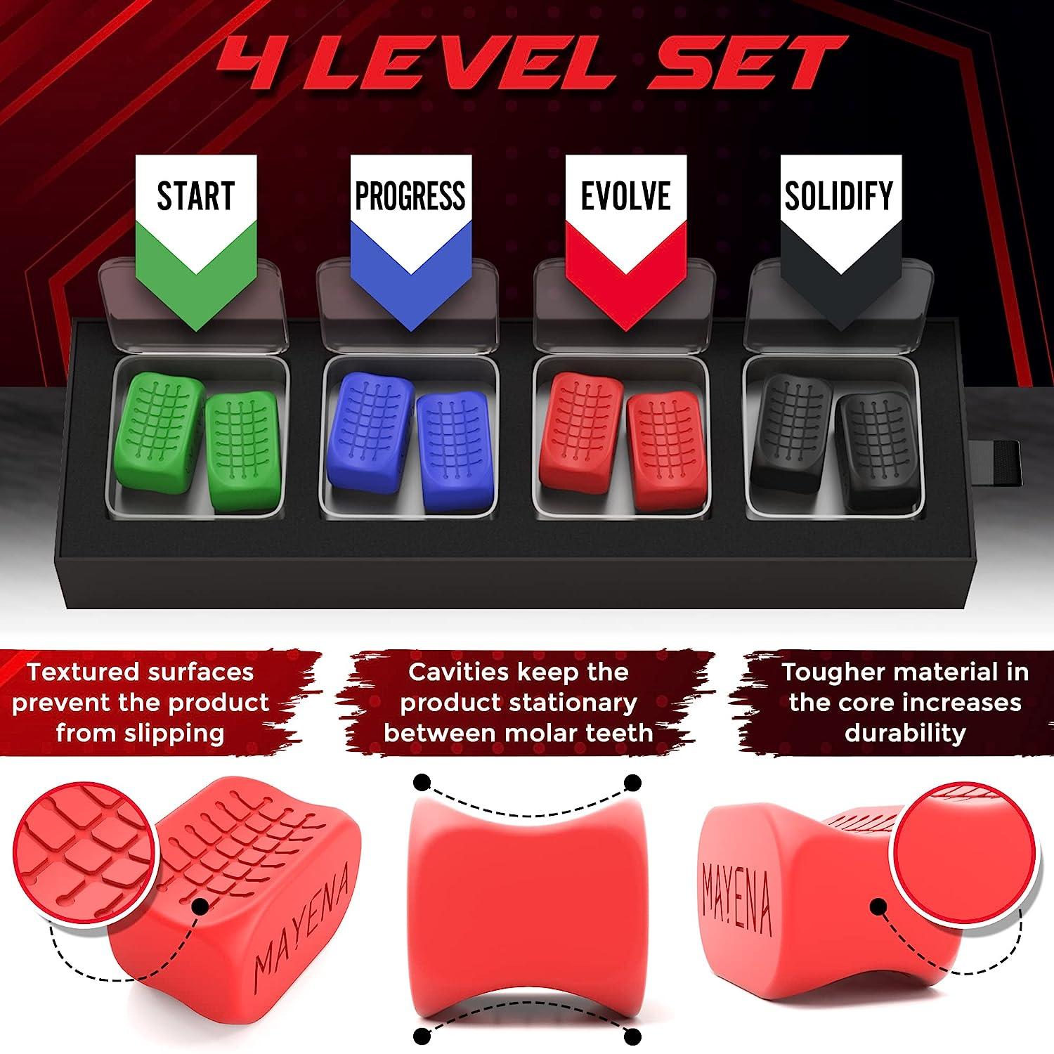 Mayena Sports Jaw Exerciser - 4 Resistance Levels for Men and Women ...