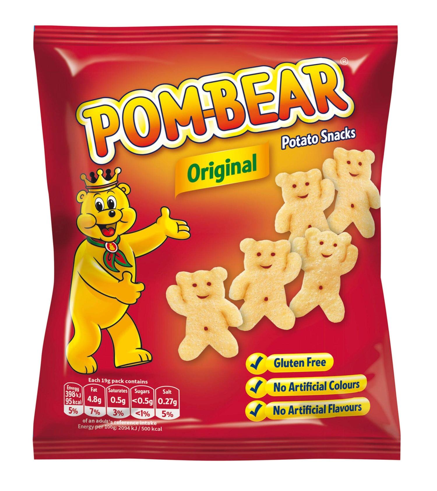 Pom Bears Original Ready Salted Crisps - 36x19g | Buy Now with Express ...