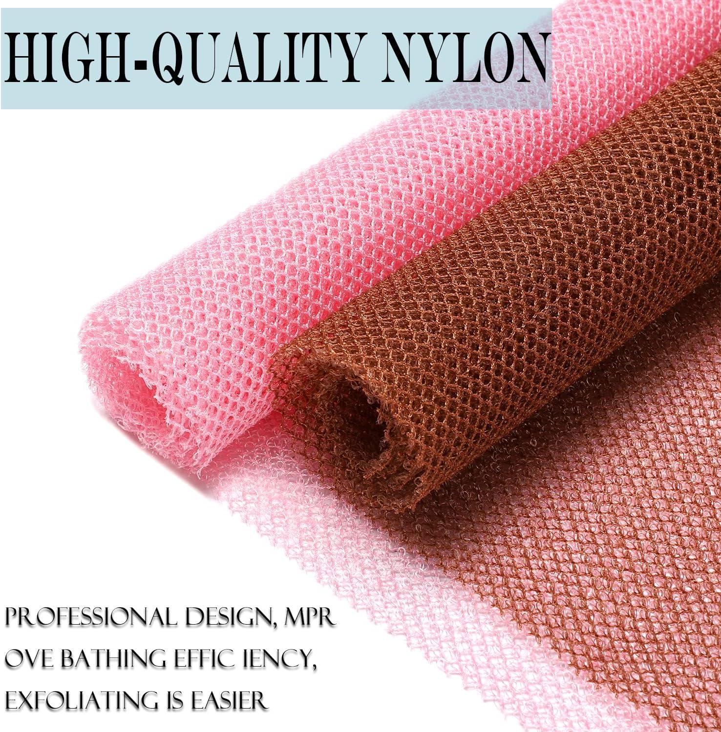 African Mesh Peeling Sponge - 4 Piece Body Scrubber Set for Deep Cleansing and Exfoliation | Buy ...