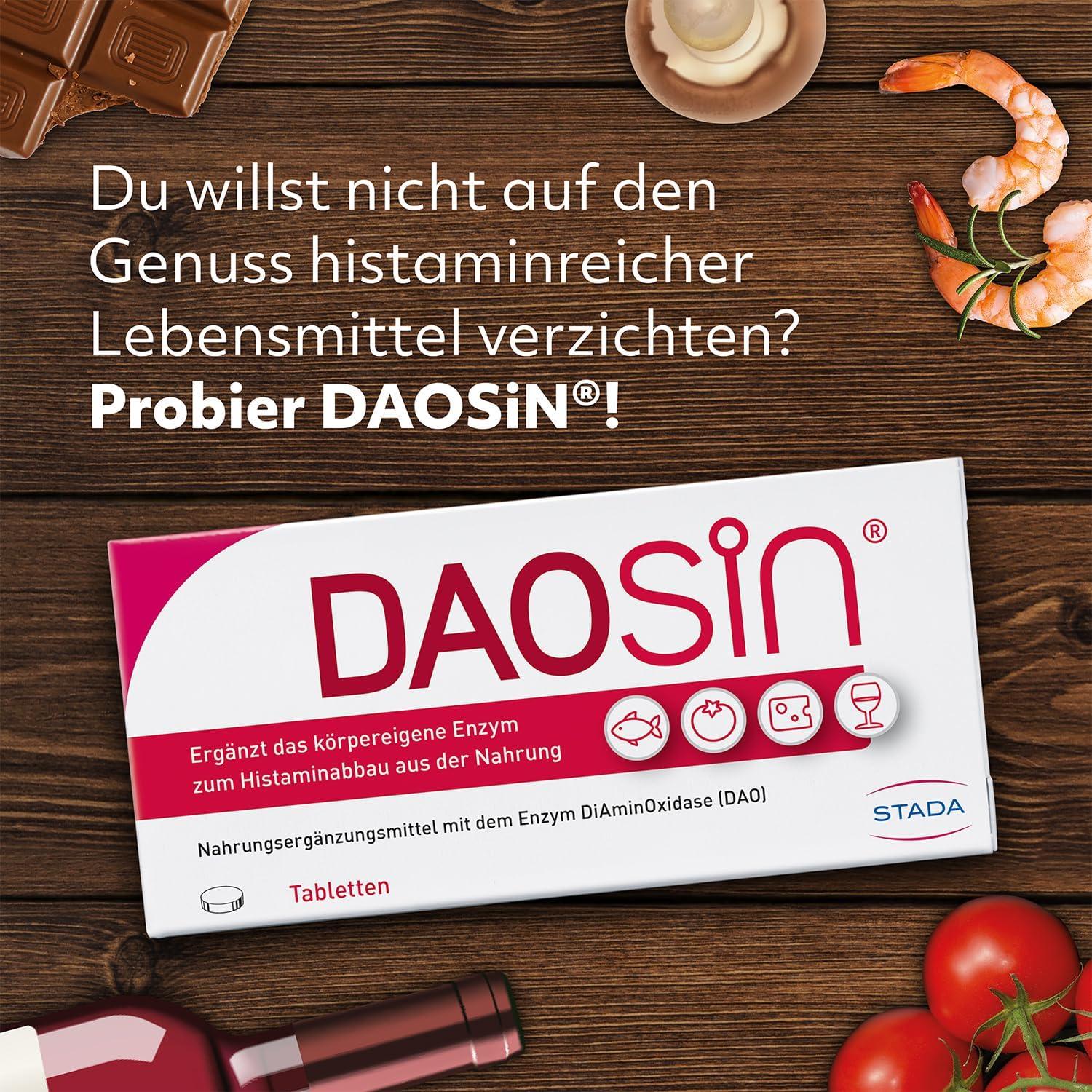 Daosin Nutritional Supplements with DAO Enzyme - Histamine Reduction ...
