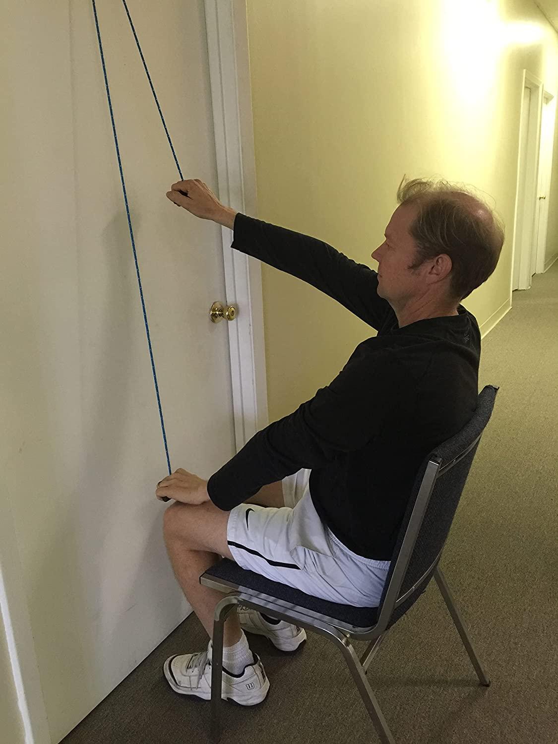 Therapists Choice Shoulder Pulley - Over the Door with Exercise Guide ...