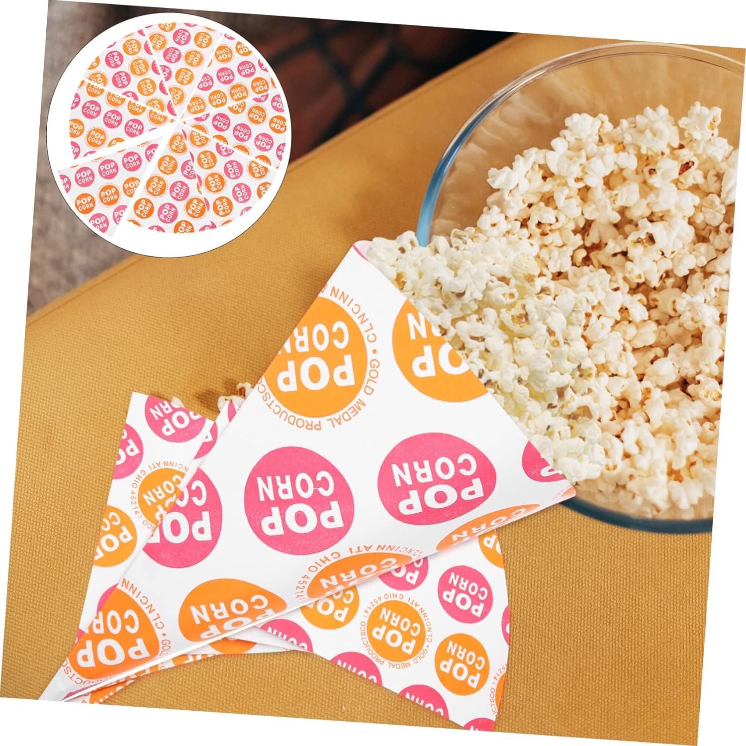 FRCOLOR 200 Pcs Popcorn Bag Snack Bags Transparent Gift Bags Clear ...