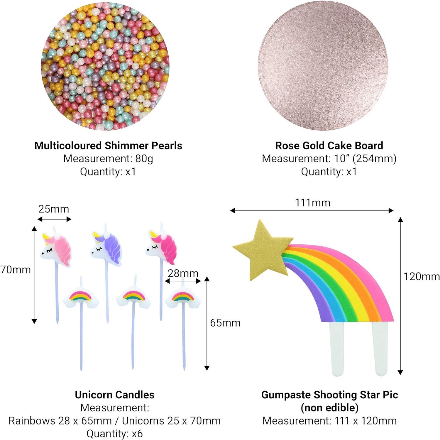 CULPITT Unicorn Cake Decorating Set Baking Decorations Kit with ...