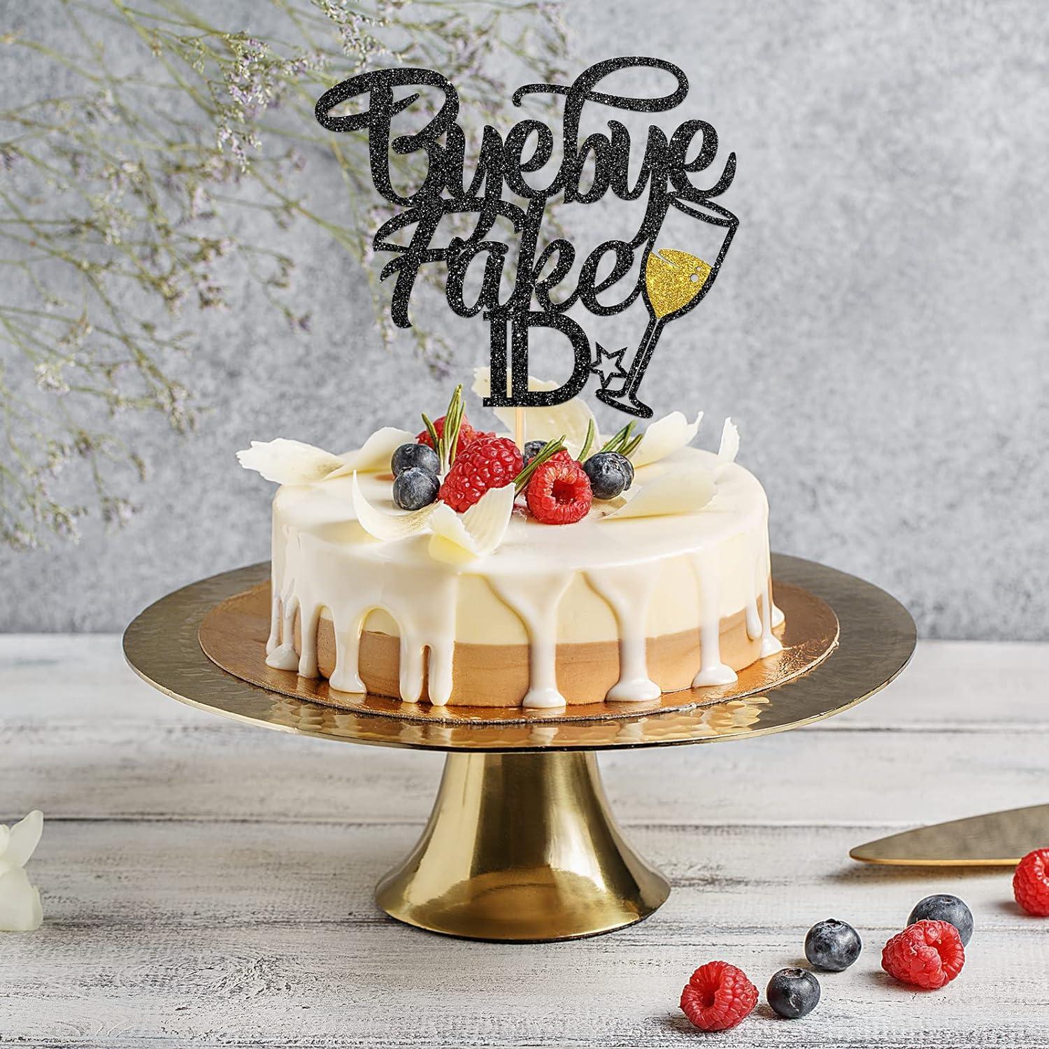 Halodete Bye Bye Fake ID Cake Topper 18th 21st Birthday Cake Topper ...