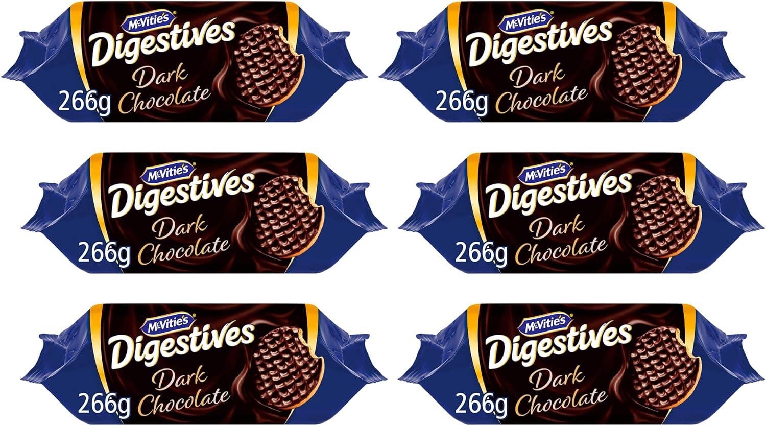 Biscuits Multipacks of McVitie's Dark Chocolate Digestives Biscuits ...