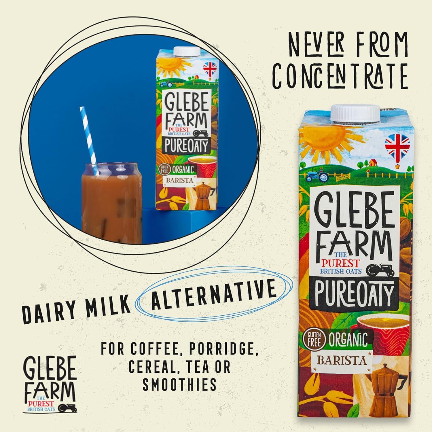 Glebe Farm PureOaty Organic Barista Oat Milk | Vegan Oat Milk | Gluten ...