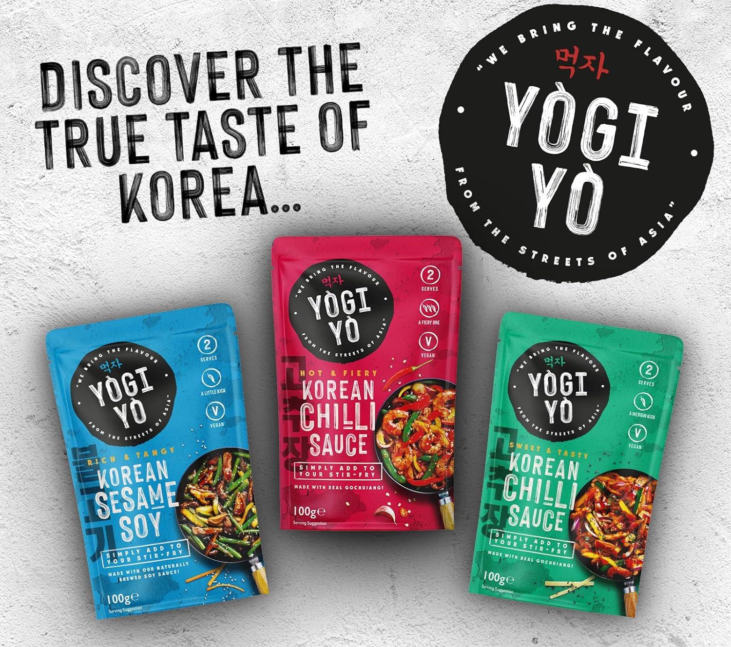 Yogiyo Hot Chilli Stir Fry Sauce (12 x 100 g) | Buy Now with Express ...