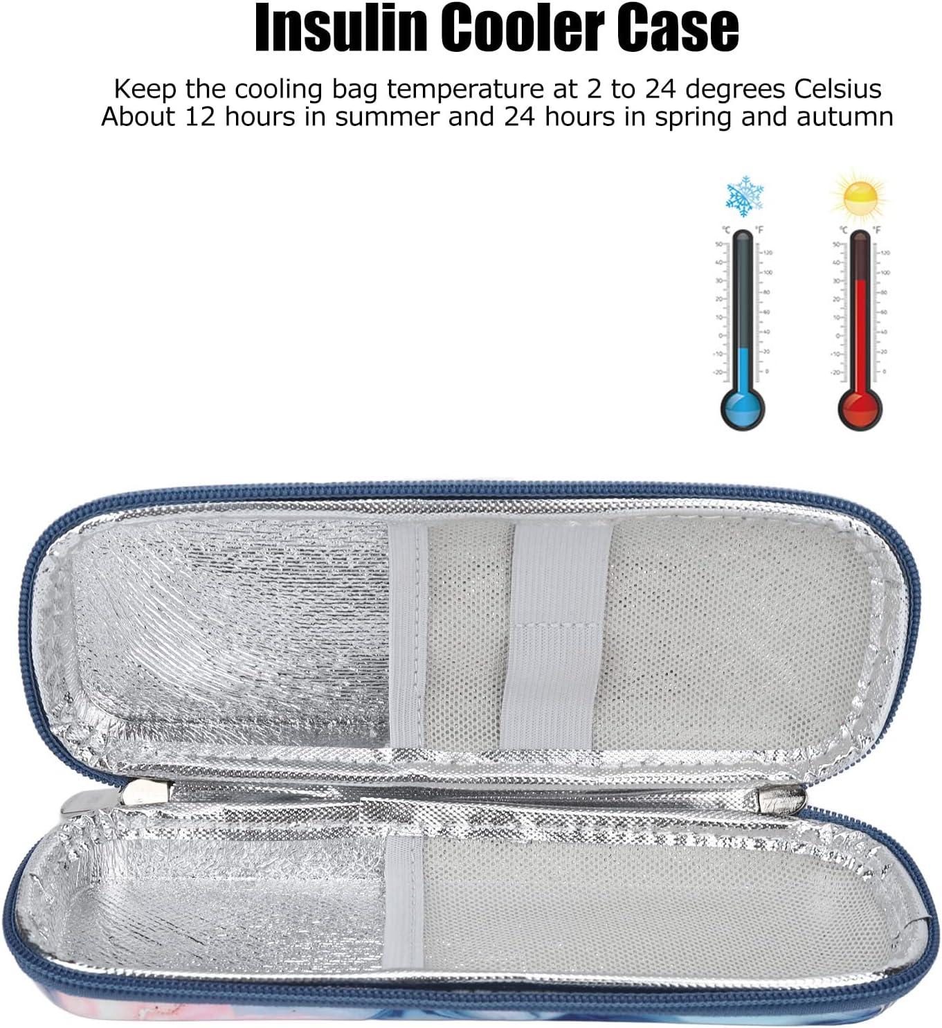 Insulin Cooler Travel Case - Pink EVA Waterproof Pen Carrying Case for ...