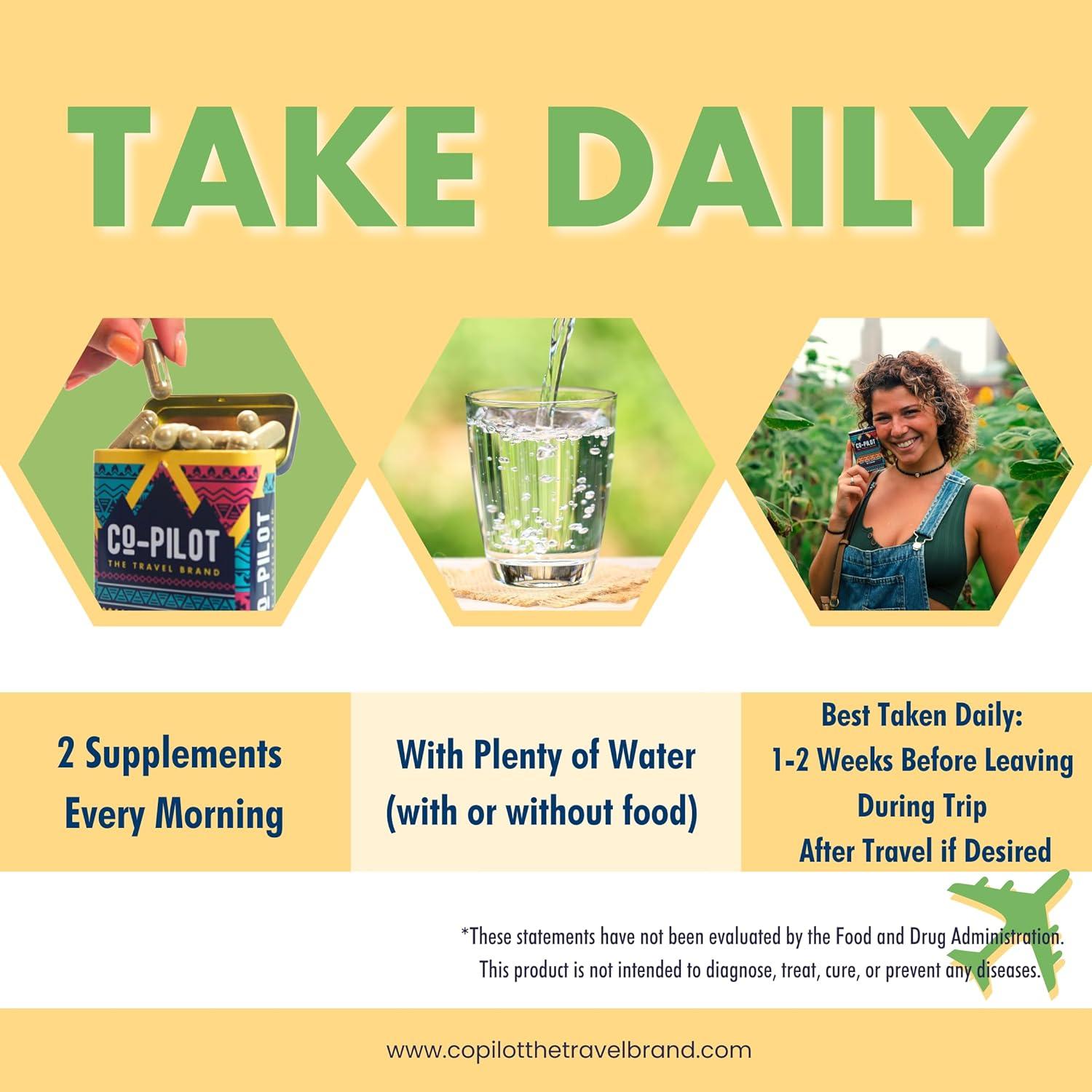 Co-Pilot All-in-1 Travel Supplement | Jet Lag & Immune Support | Energy ...