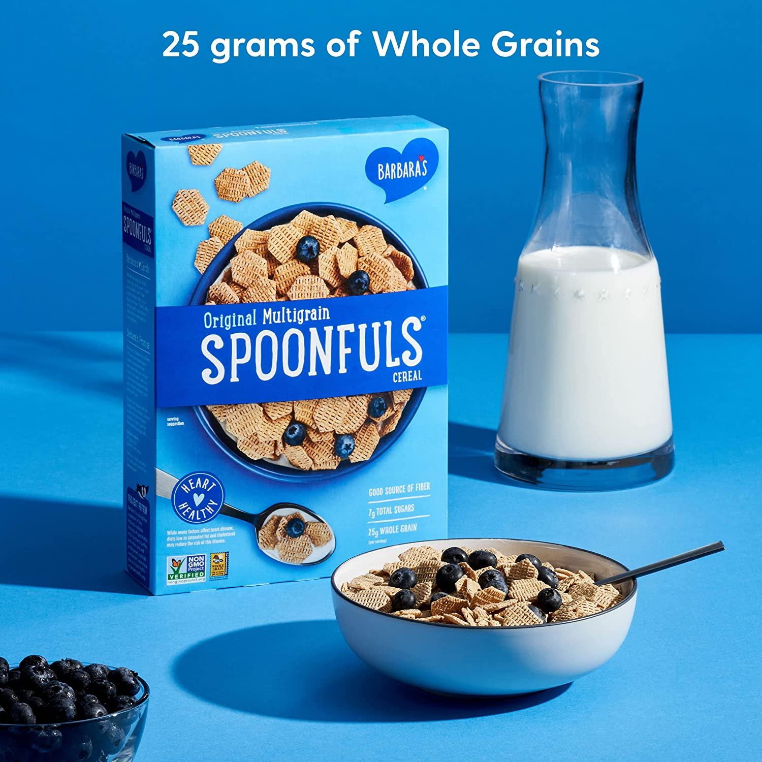 Barbara's Multigrain Spoonfuls Cereal, Heart Healthy, Non-GMO, 14 Oz ...