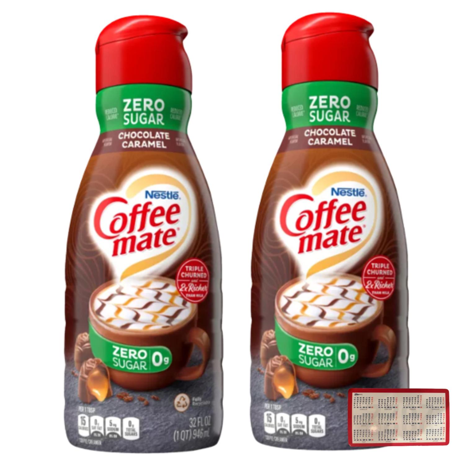 Coffee Creamer Bundle: 2x 32 fl oz Coffee Mate Sugar Free Creamer ...