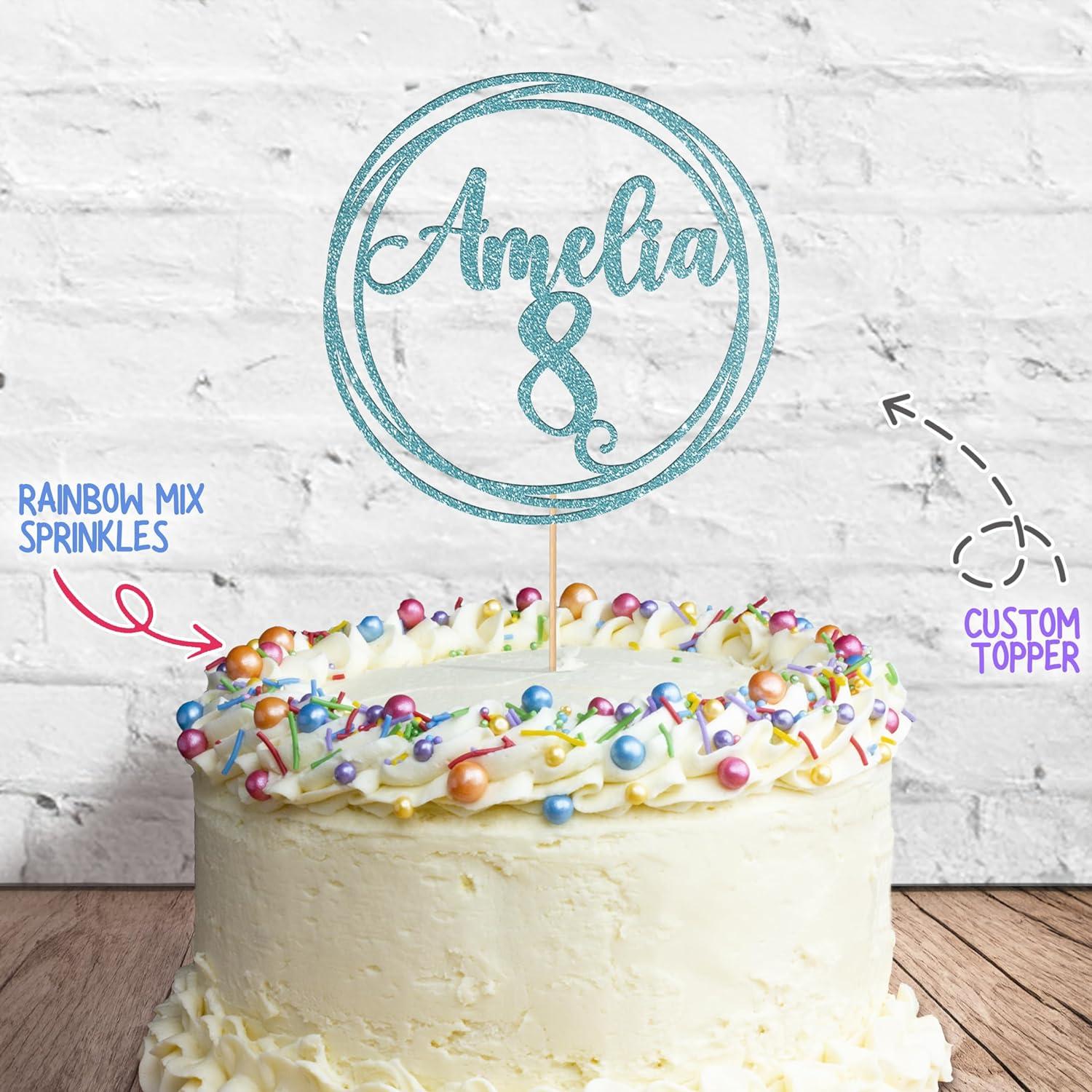 Cakeshop Cake Decoration Pack | Round Happy Birthday Premium Double ...
