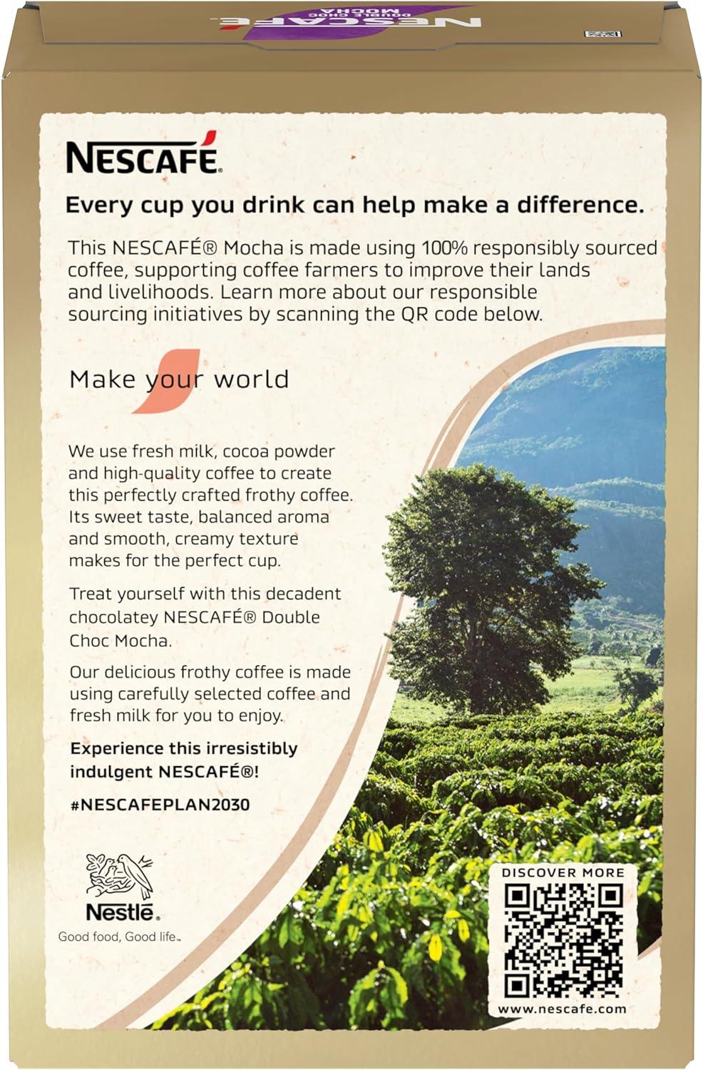 Nescafe Double Choc Mocha Instant Coffee 8 x 20.9g Sachets 100% ...