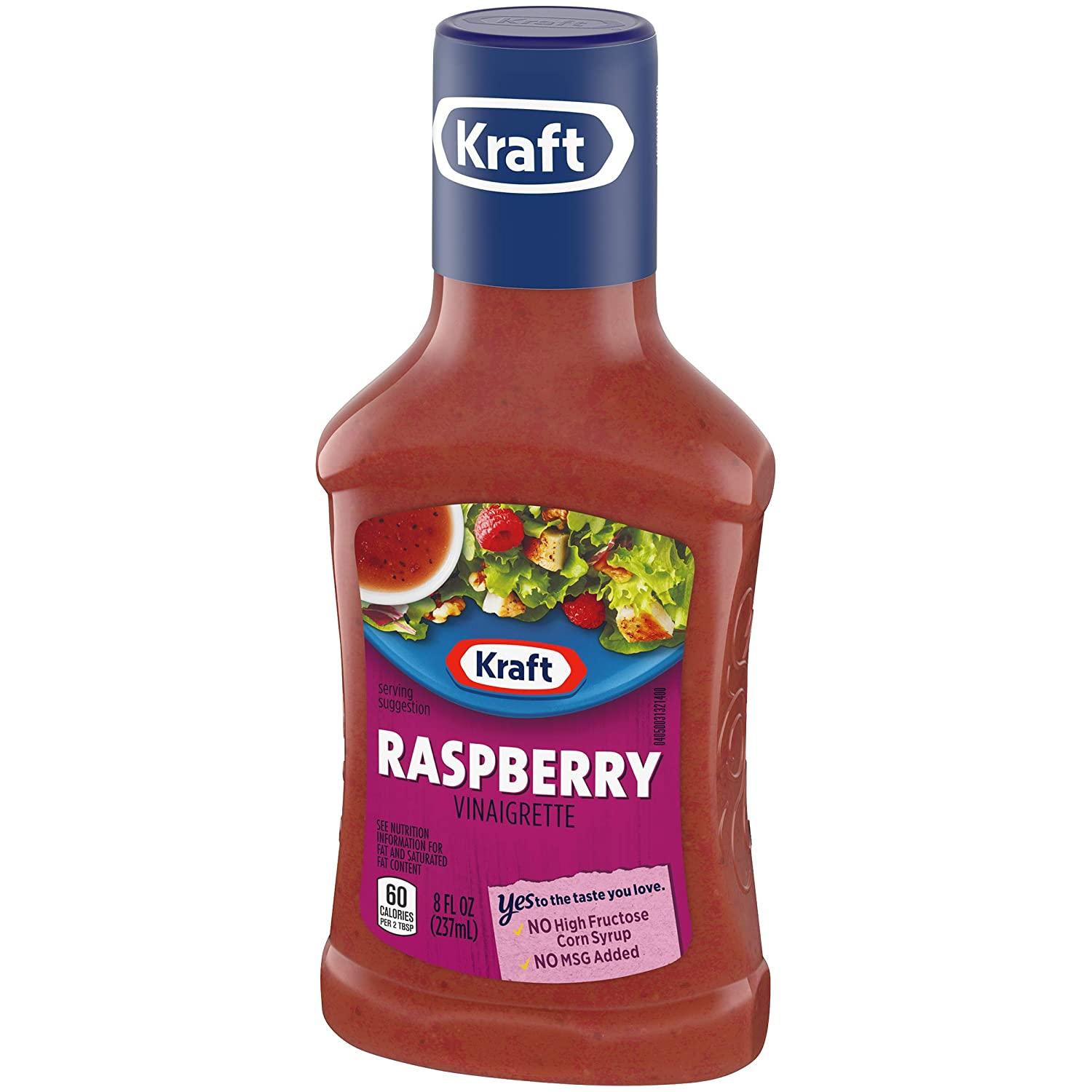 Kraft Raspberry Vinaigrette with Poppy Seeds Dressing 8 fl oz ...