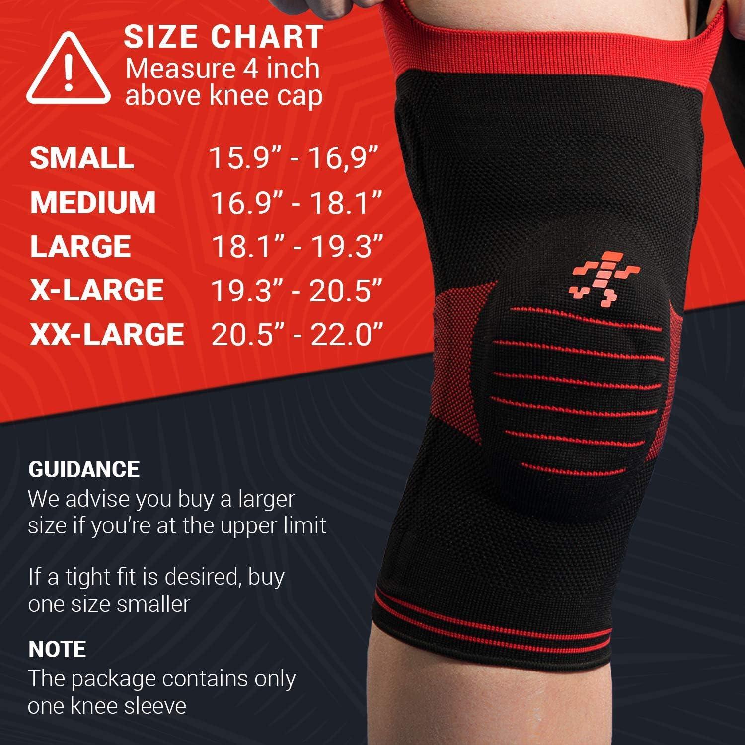 UFlex Athletics Knee Brace Support Sleeve with Stabilizers & Patella ...