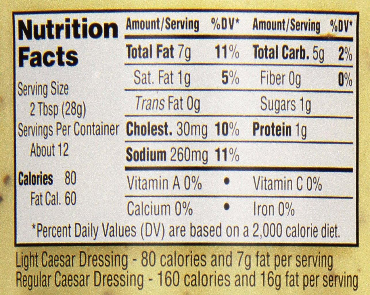 Cardini's Lite Caesar Dressing 12 oz - Delicious and Low-Calorie Salad ...