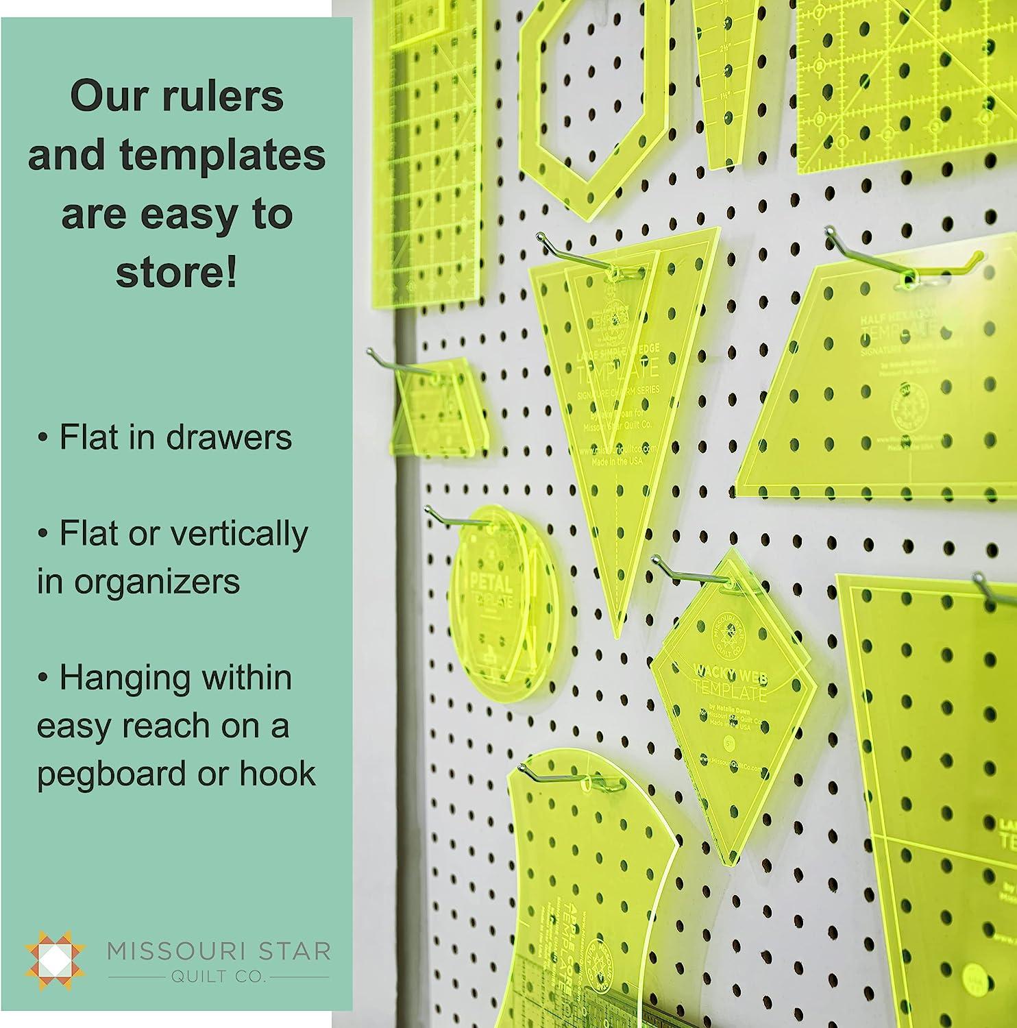 Acrylic Quilting Template Set of 4 | Wedge, Triangle & Wing | For 10 ...