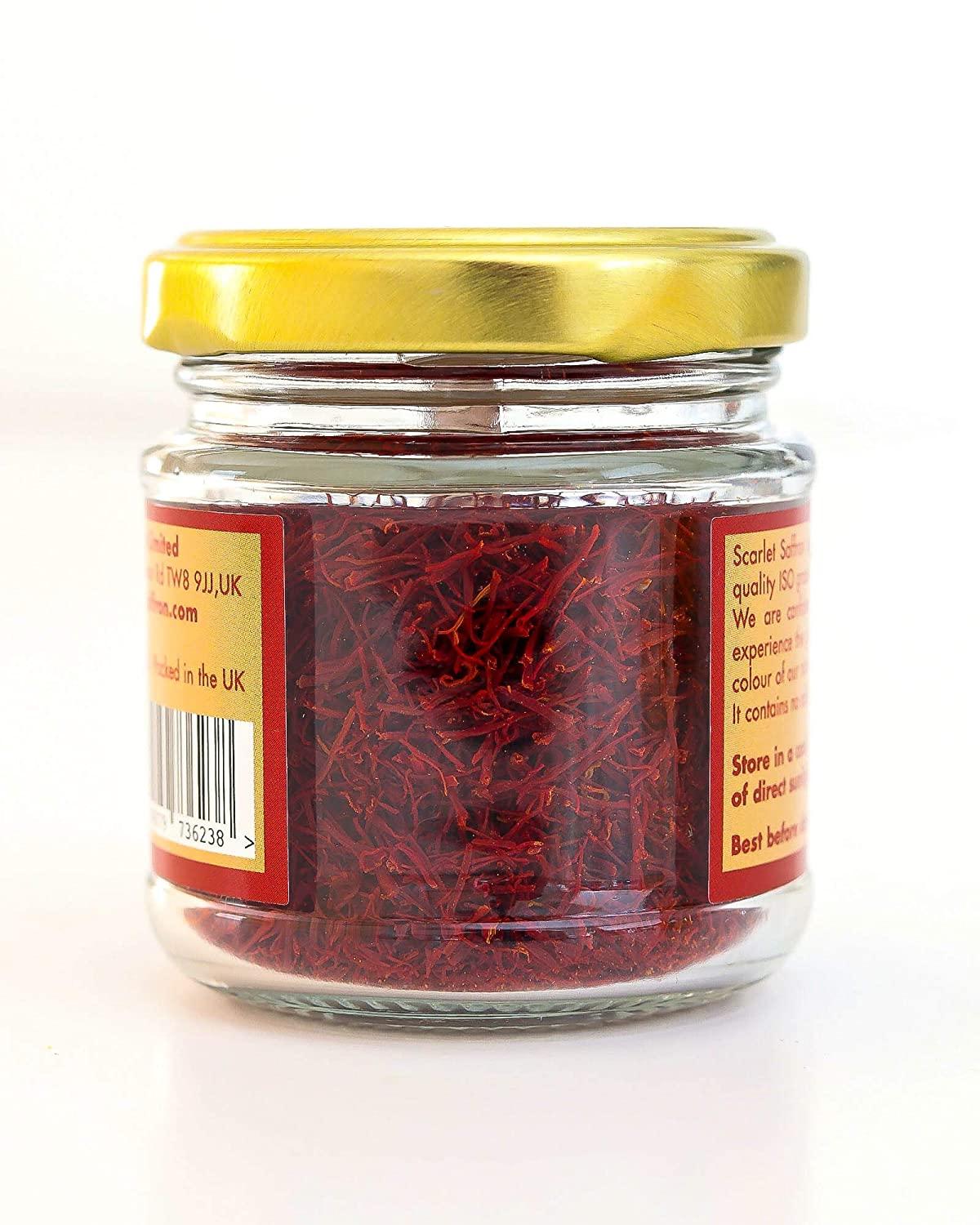 Scarlet Saffron Natural Red Saffron Threads - 15g Authentic Cooking ...