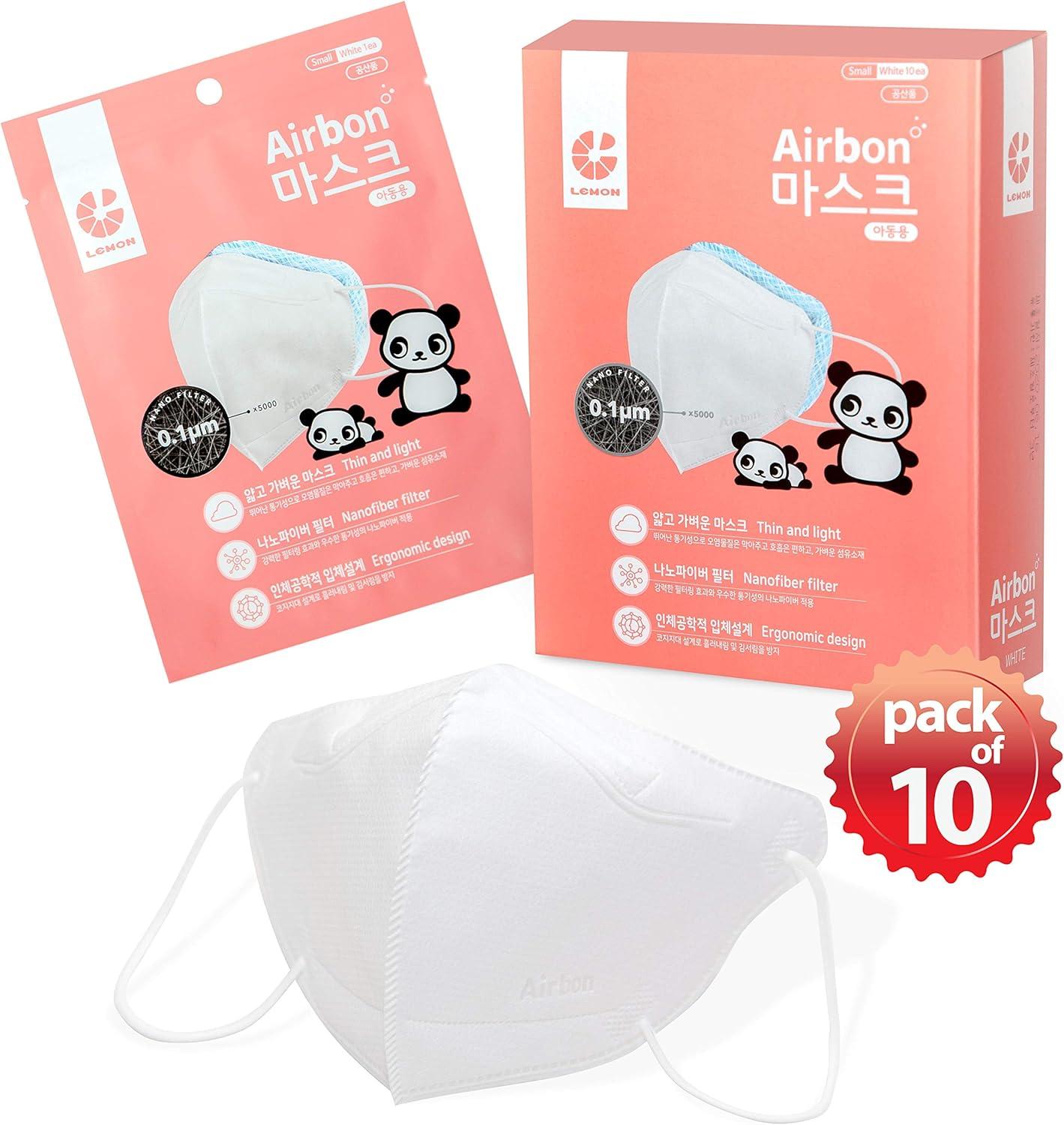 Buy 3-Layer Nano Fiber Face Masks - 10 Air Queen + 10 Airbon + 2 Ear ...